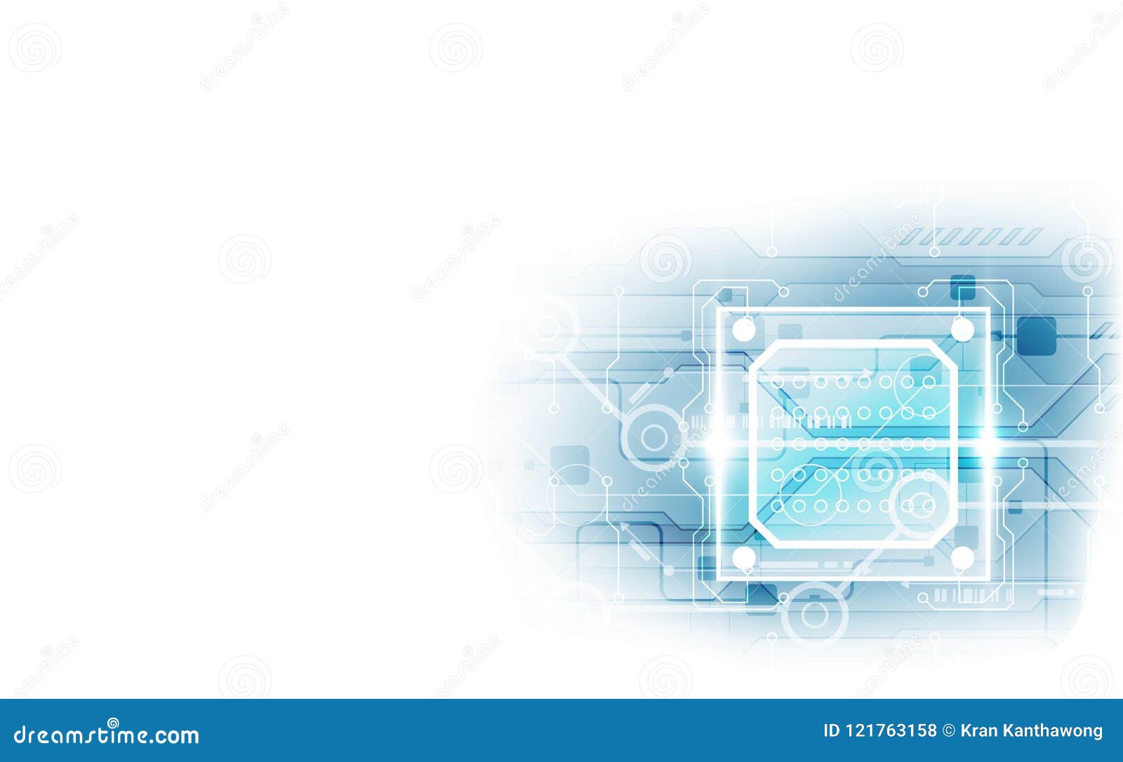 Abstract Technology Chip Processor Background Circuit Board and Code ...