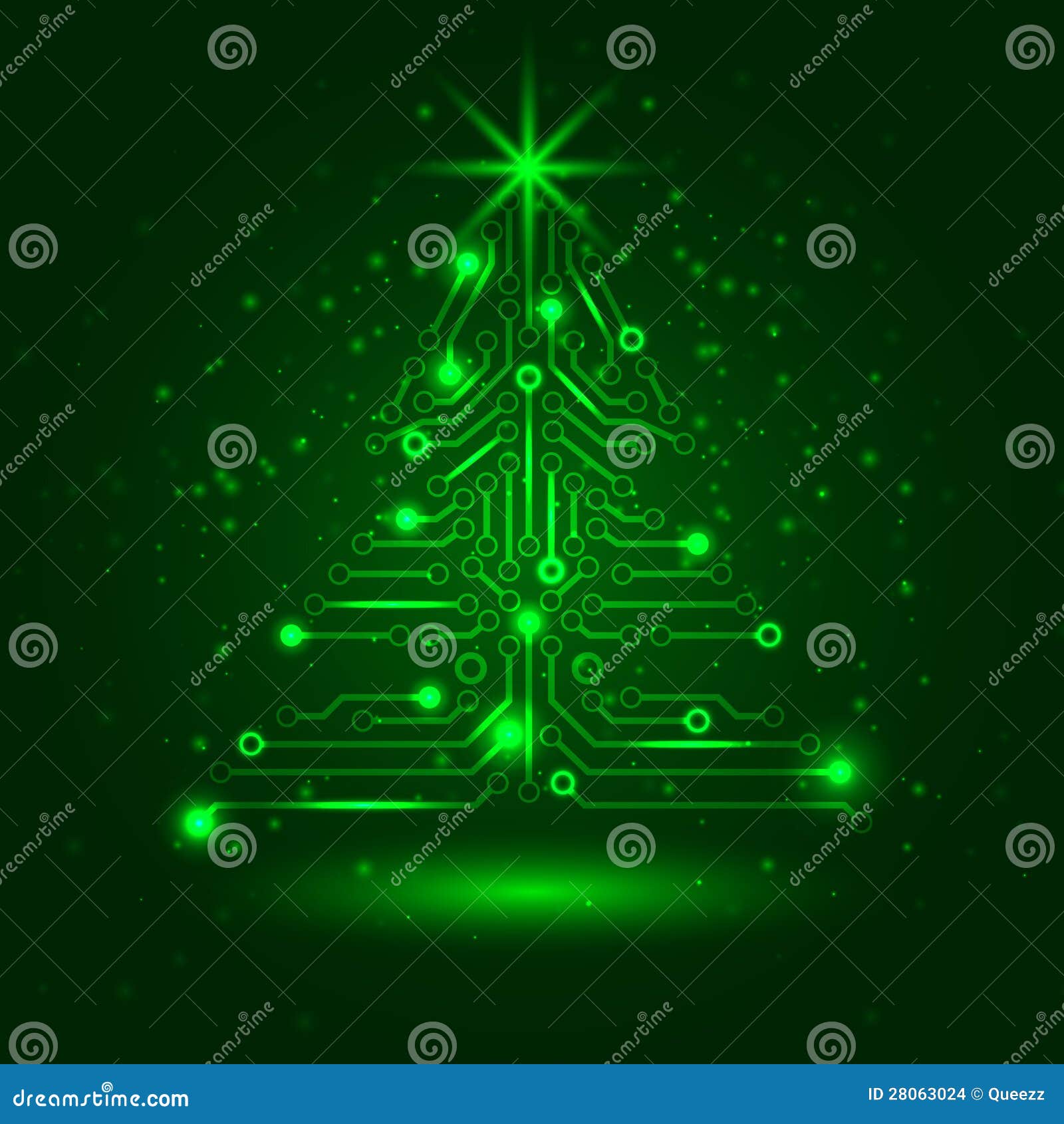 Abstract Technology Christmas Tree. Stock Vector - Illustration of ... Abstract Technology Christmas Tree. Stock Vector - Illustration of ...