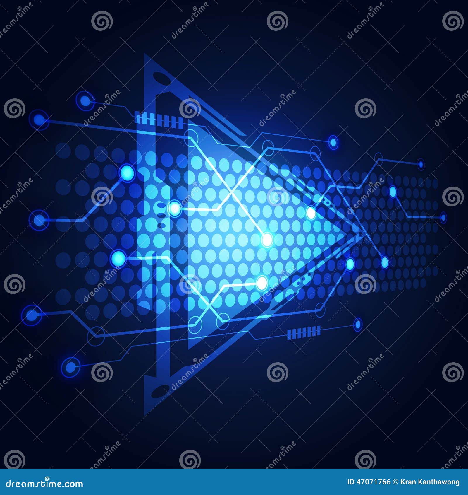 Abstract Technology Circuit Background Vector Illustration Stock Vector ...