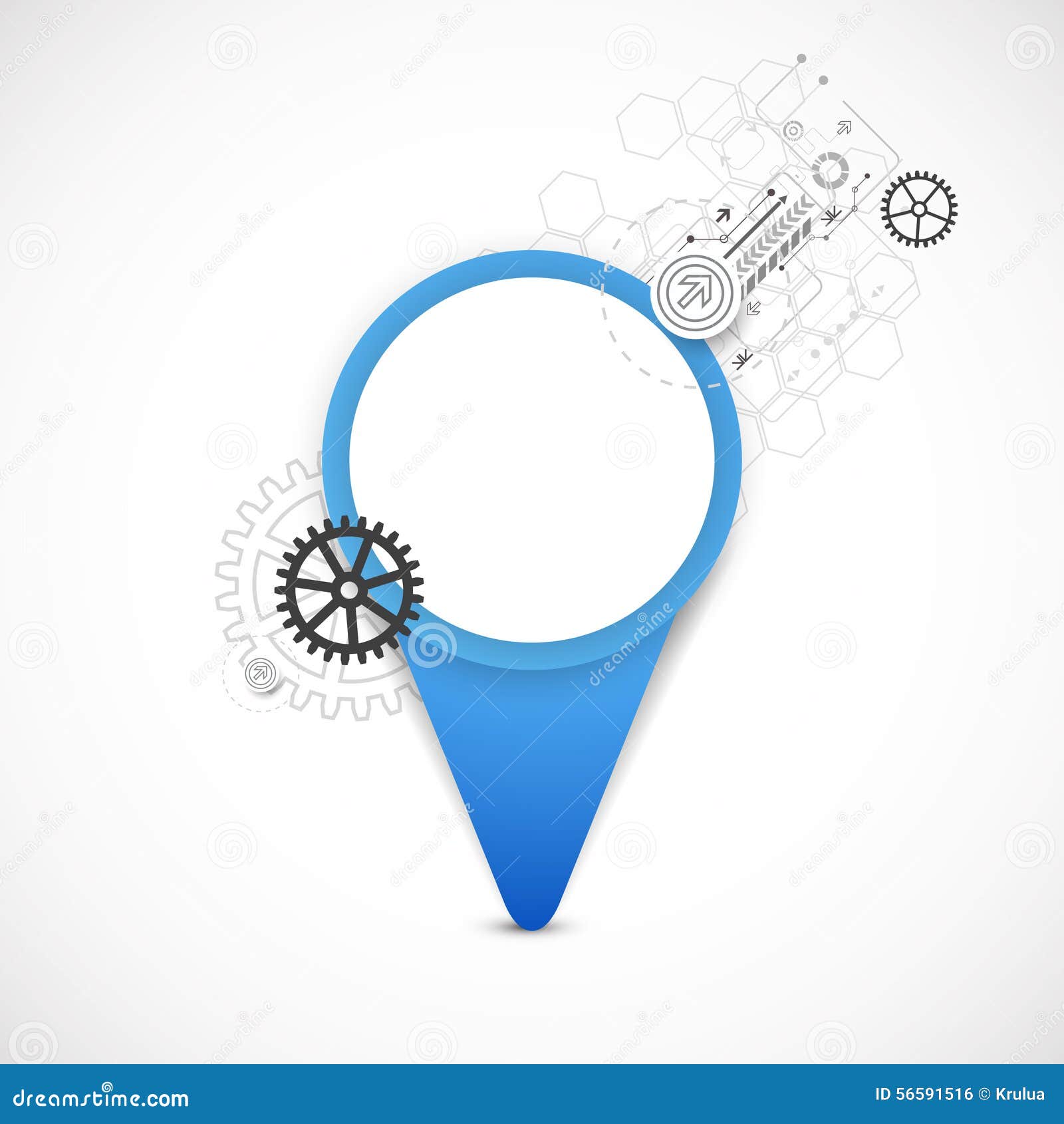 Abstract Technology Color Pointer. Stock Vector - Illustration of ...