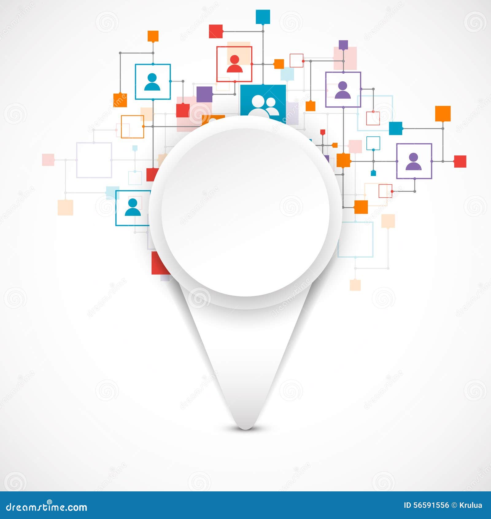 Two Color Pointer Vector Icon From Cursor Concept. Isolated Blue ...