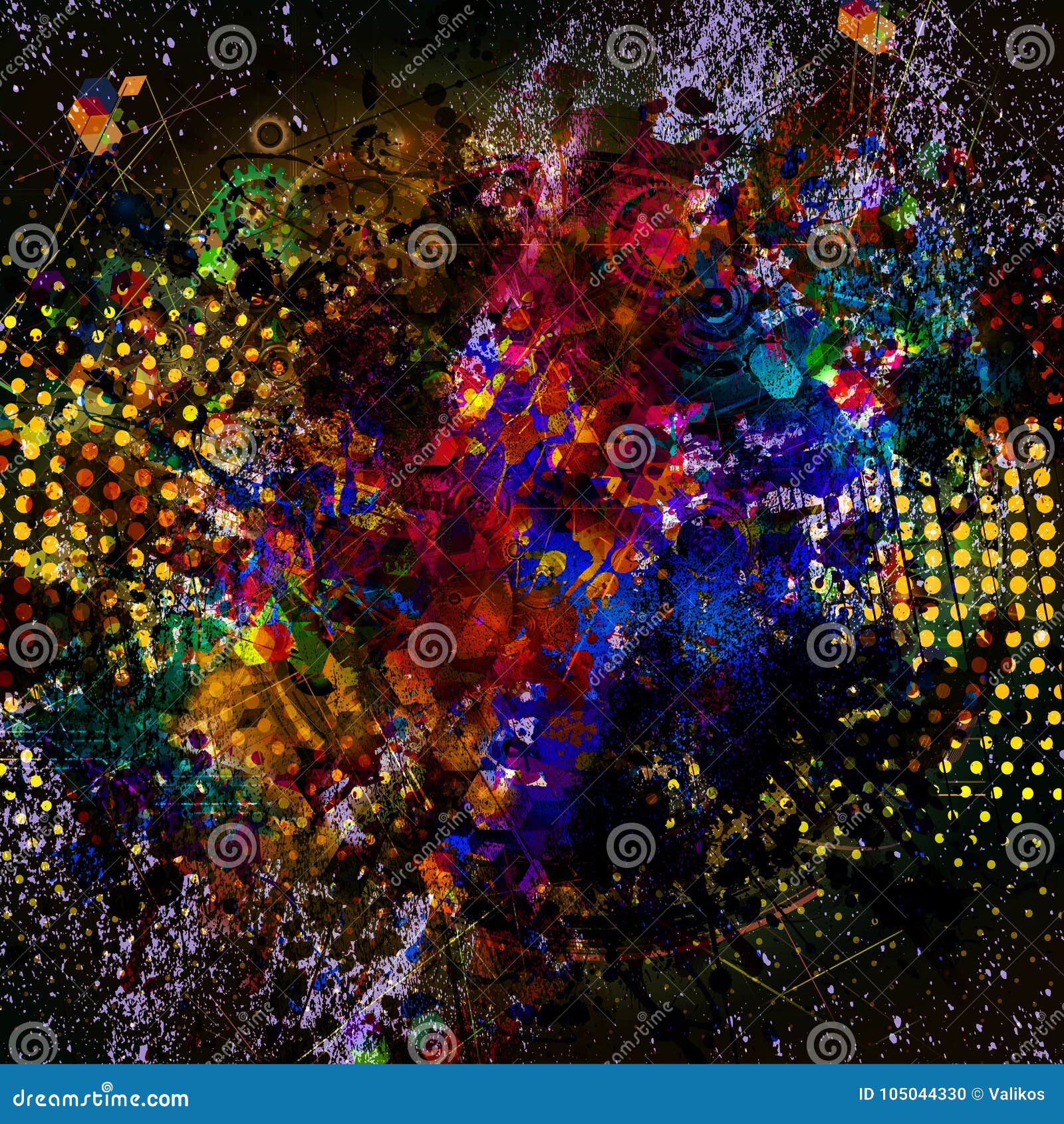 Abstract Technology Pattern Illustration Stock Illustration ...