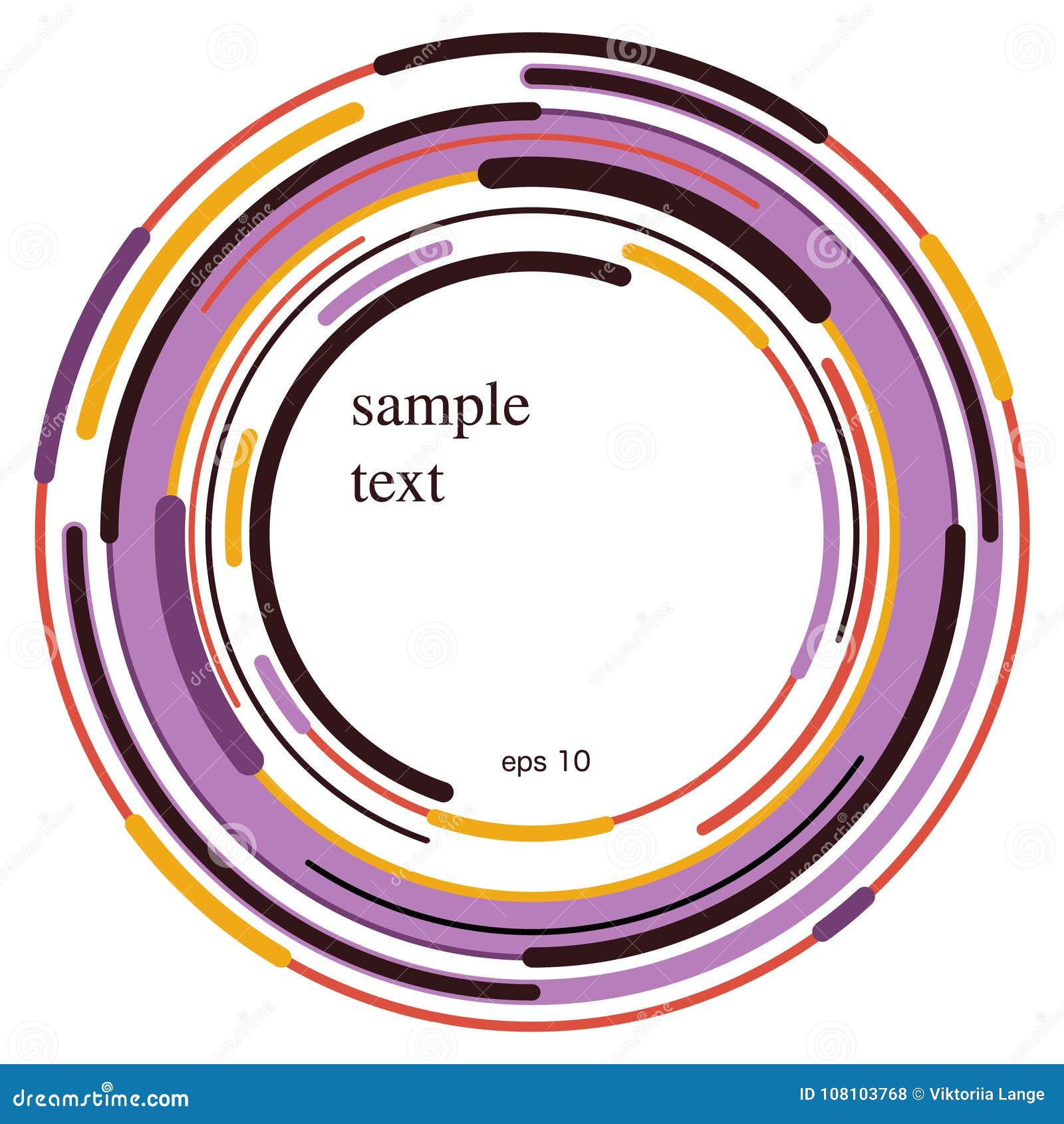 Abstract Technology Colorful Circles. Stock Vector - Illustration of ...