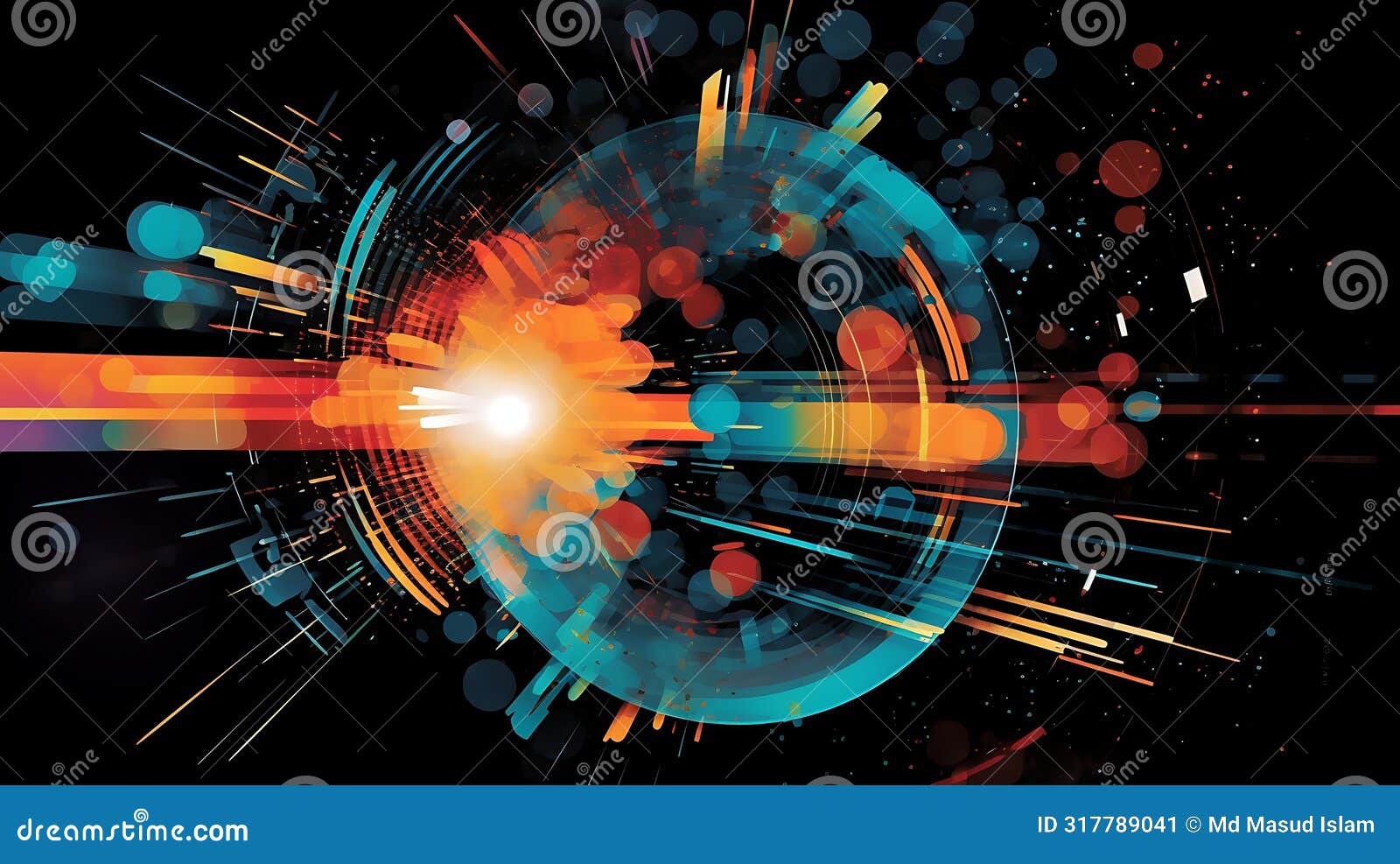 Abstract Technology Communication Concept Background Stock Illustration ...