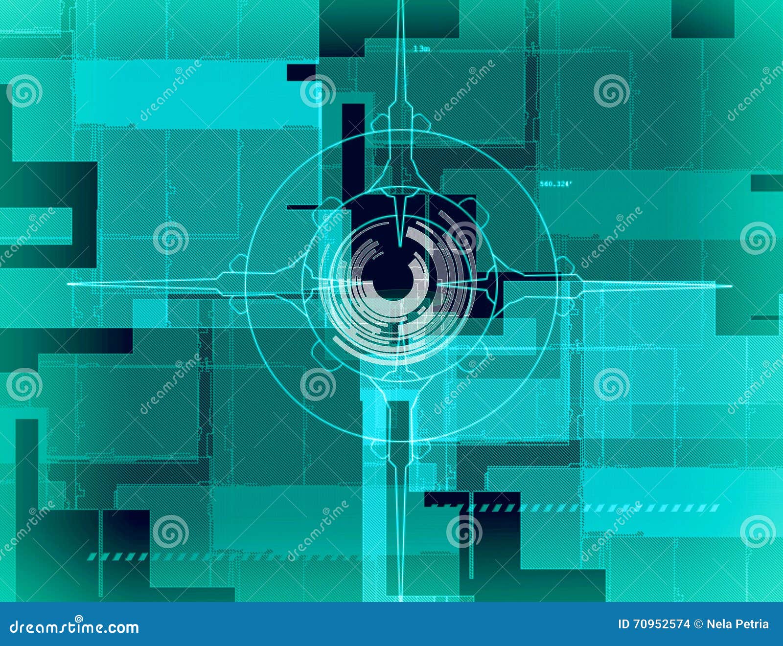Abstract Technology Communication Concept Background Stock Illustration ...
