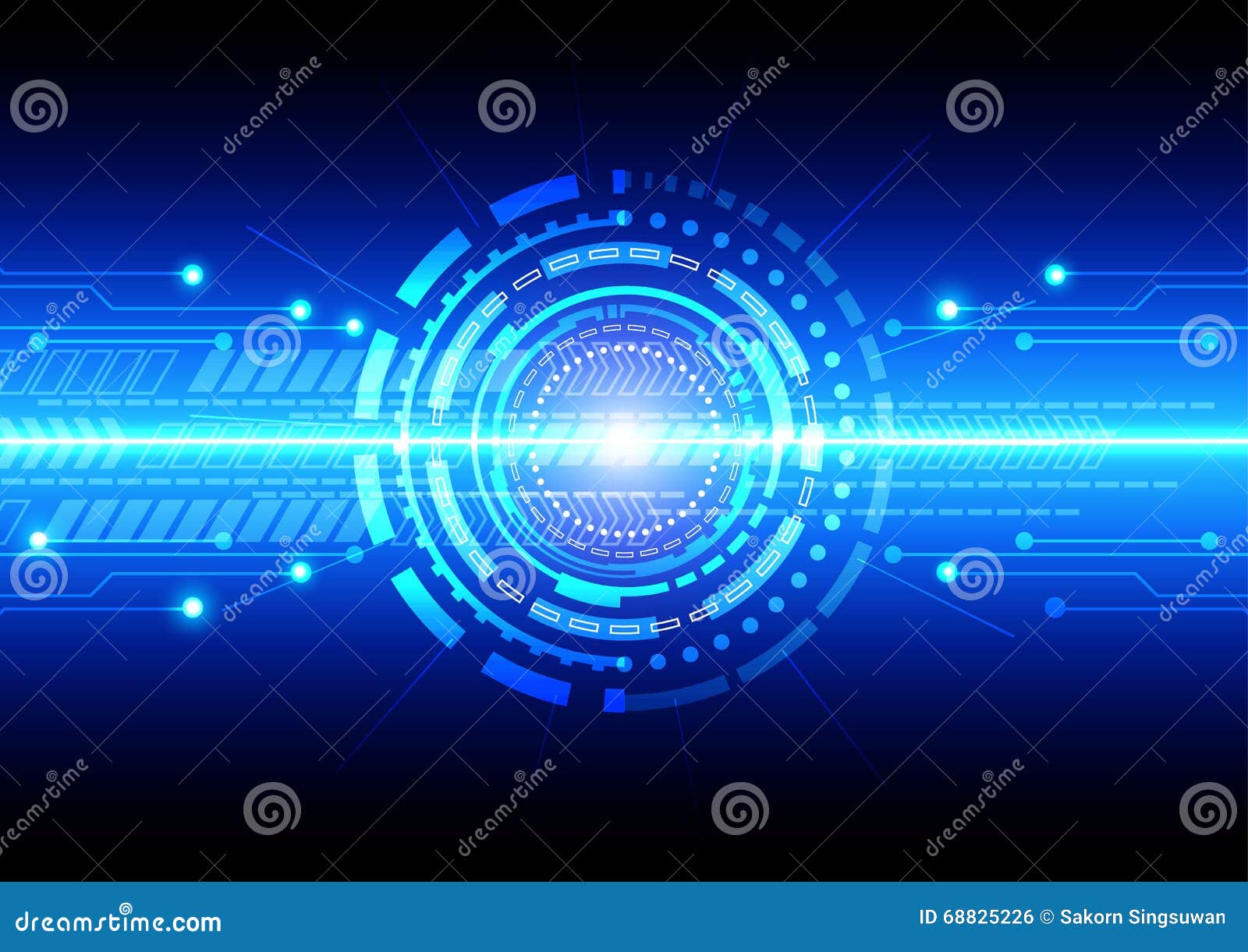 Abstract Technology Communication Concept. Illustration D Stock Vector ...