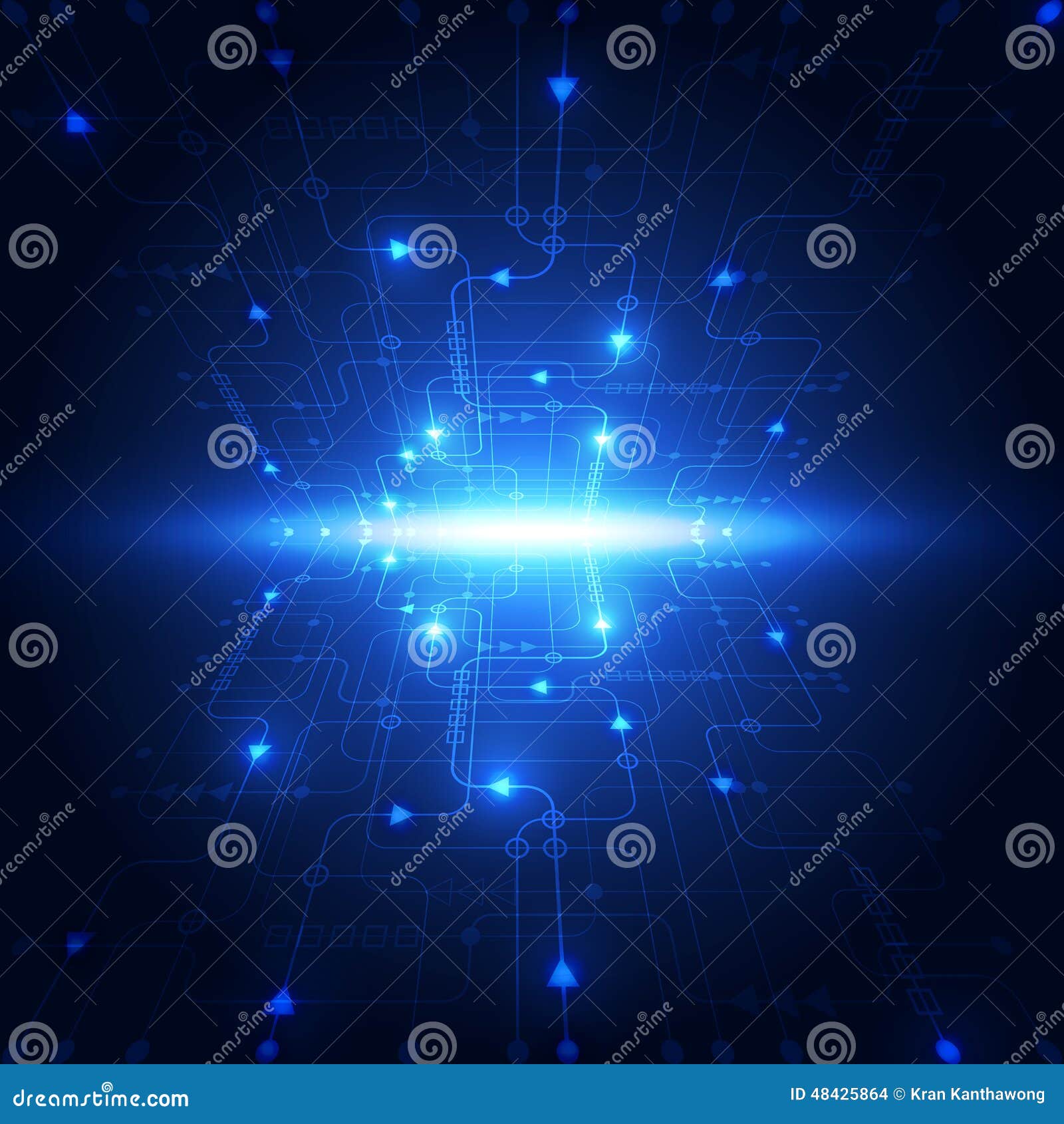 Abstract Technology Concept Background. Beautiful Colors Stock Vector ...