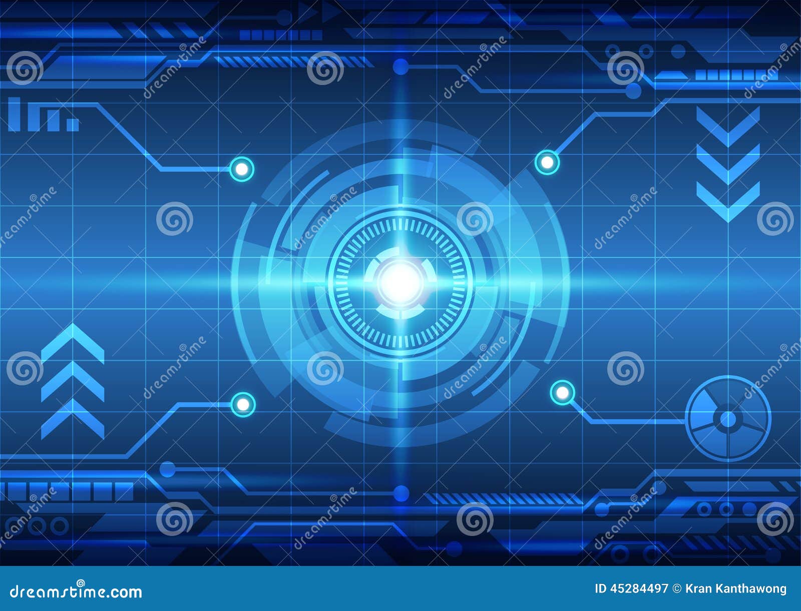Abstract Technology Concept Background, Vector Illustration Stock ...