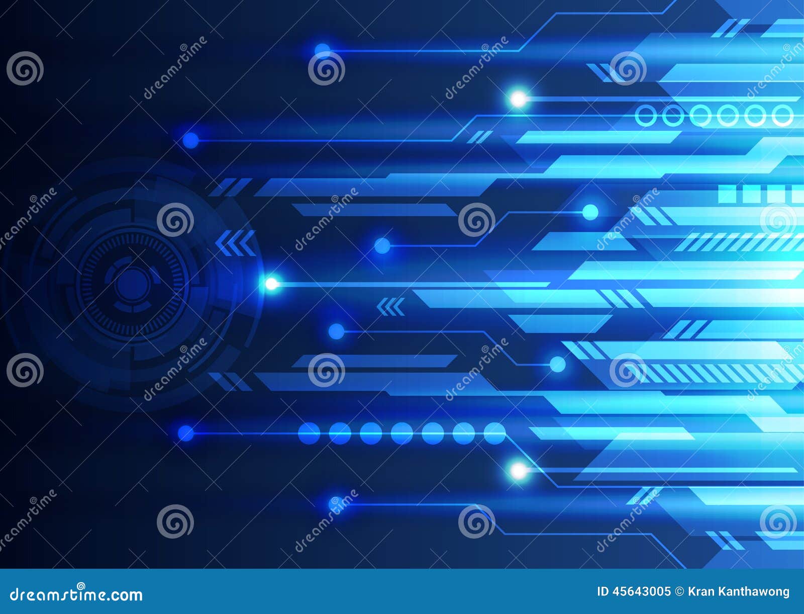 Abstract Technology Concept Background, Vector Illustration Stock ...