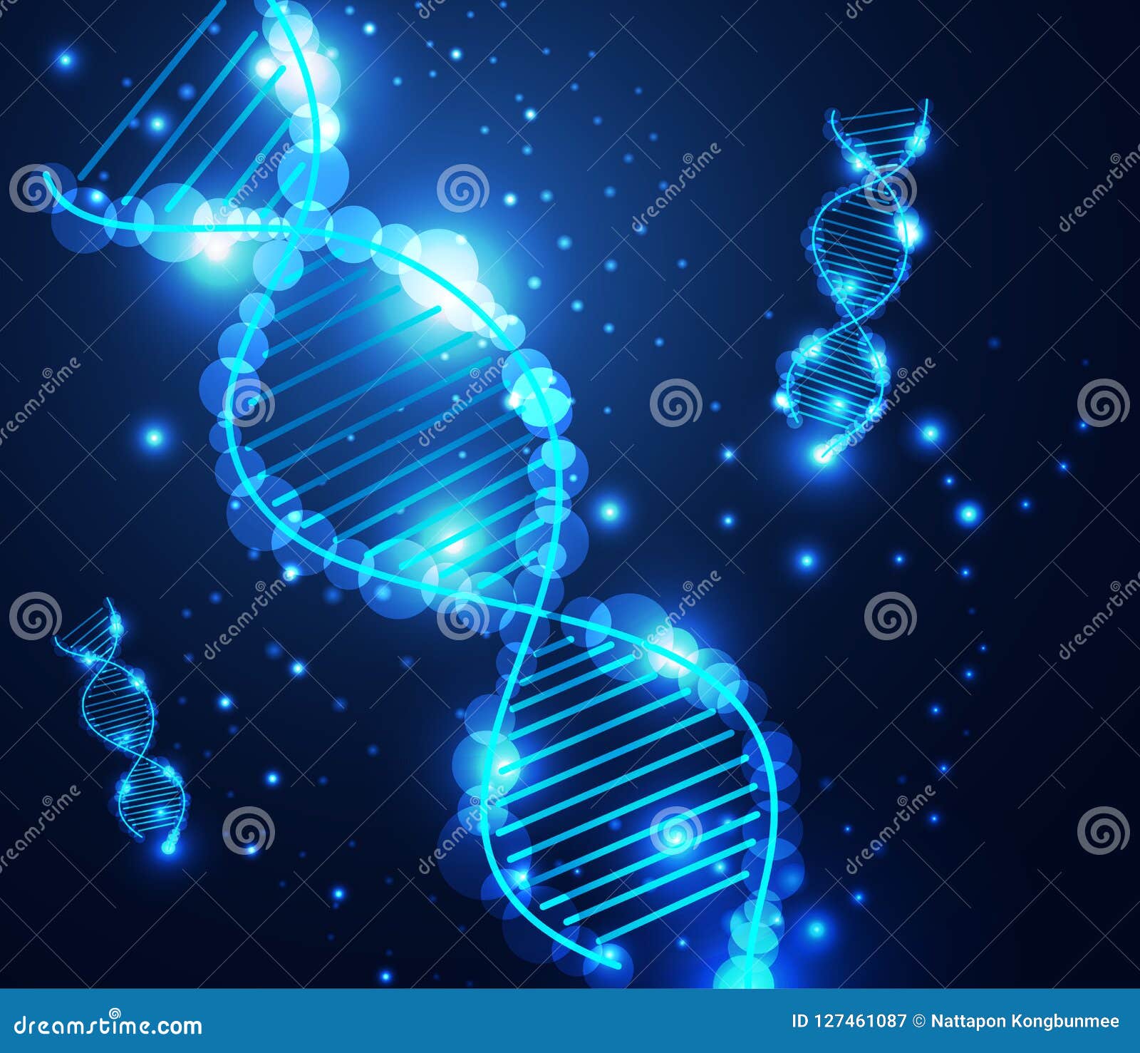 Abstract Technology Concept DNA Stock Vector - Illustration of gene ...