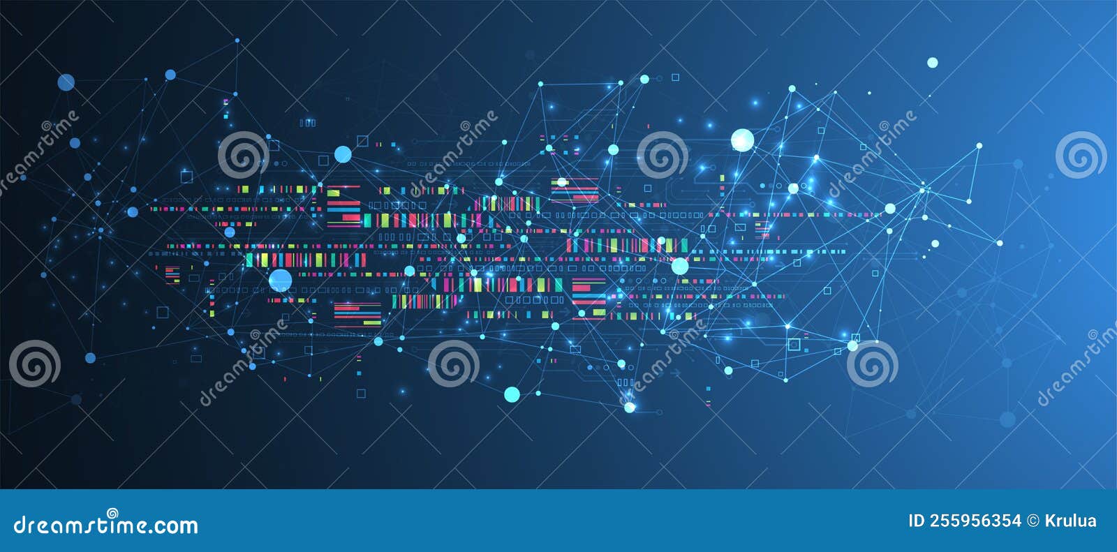 Abstract Technology Concept with Plexus Effect. Circuit Board, High ...