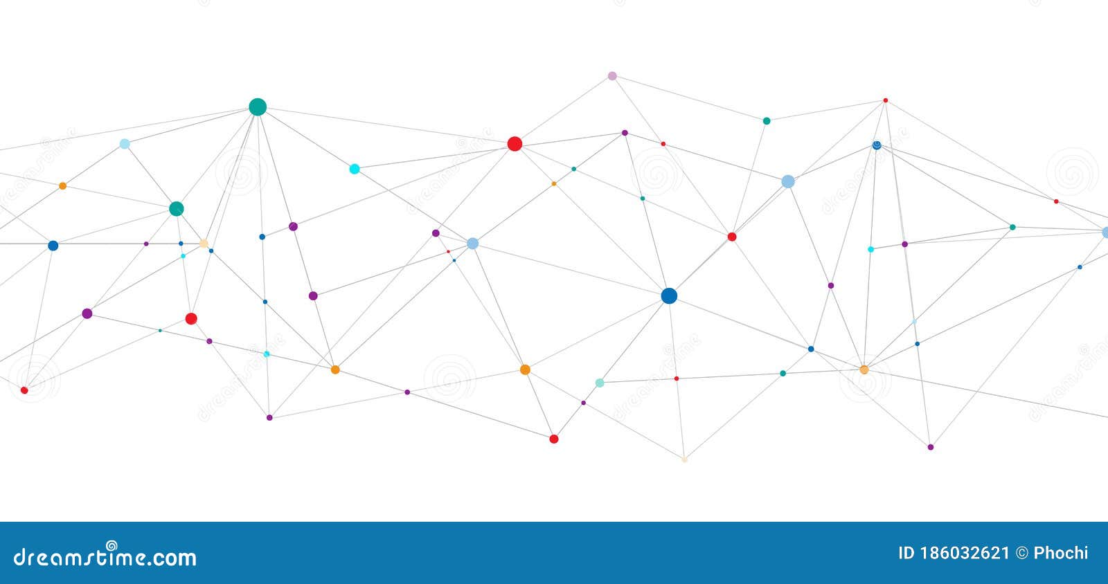 Abstract Technology Connect Concept Geometric Connecting Dots and Lines ...