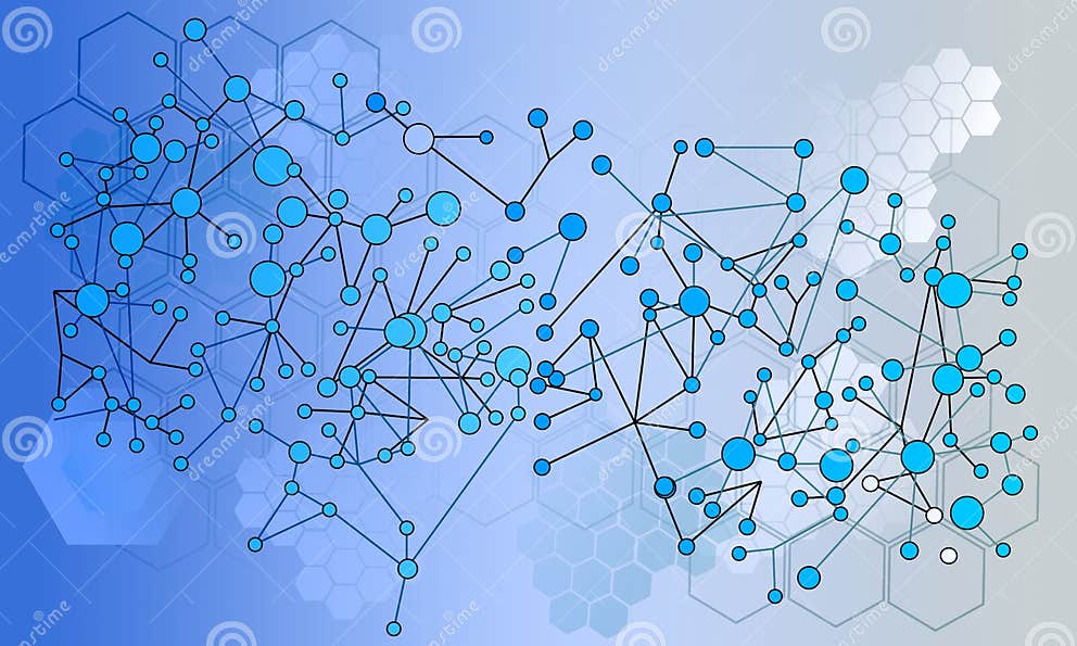 Abstract Technology Connection Background. Vector Illustration of ...