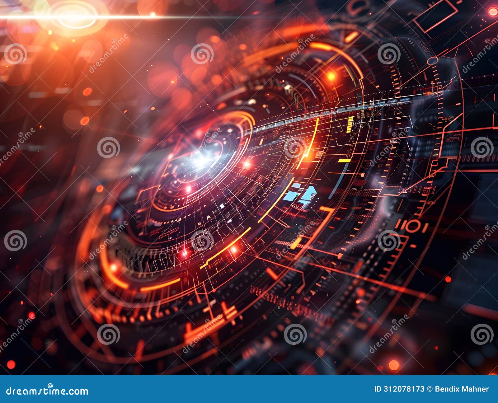 Abstract Technology Convergence - Futuristic Digital Innovation Artwork ...