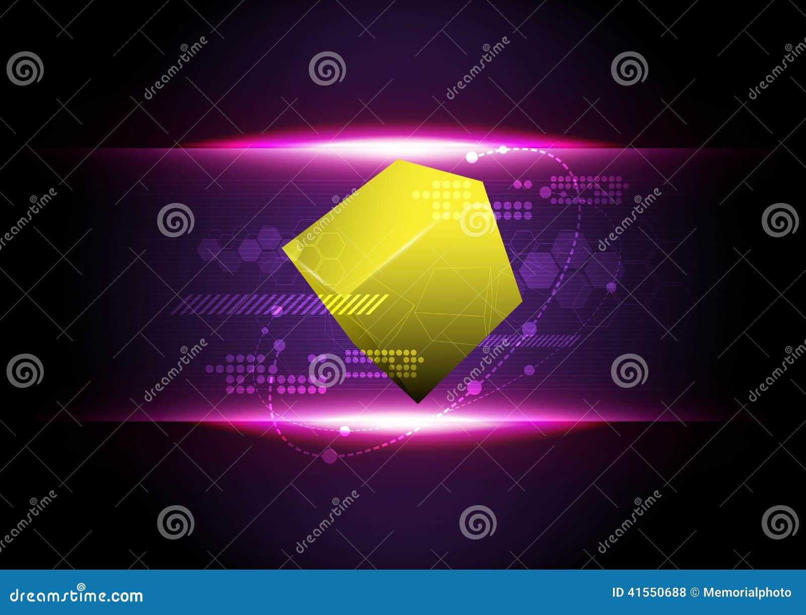 Abstract technology cube stock vector. Illustration of technology ...