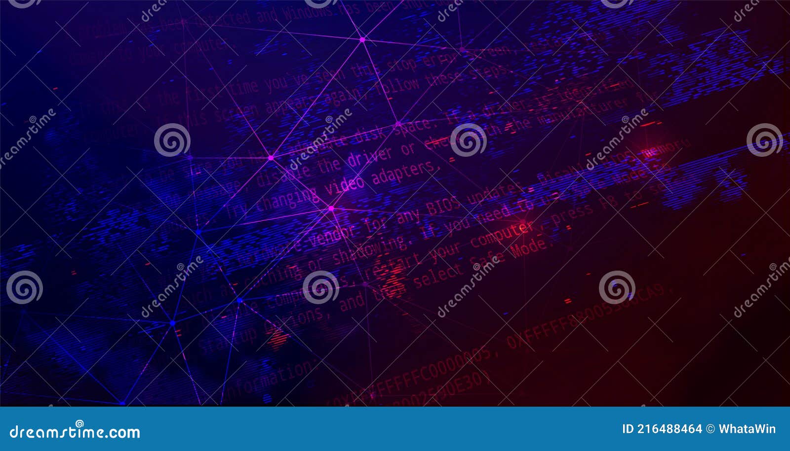 Abstract Technology Dark Background. Cyber Space Backdrop Stock Vector ...