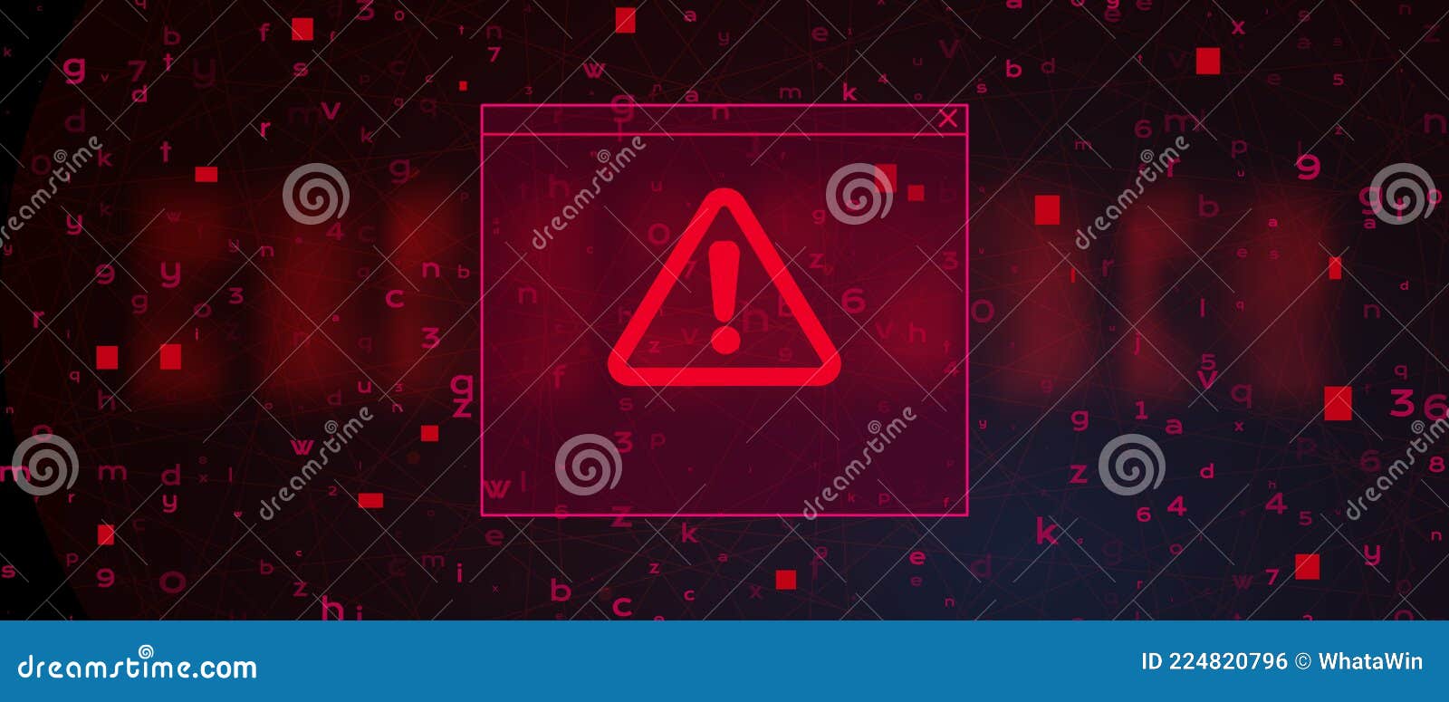 Abstract Technology Dark Red Background. Cyber Attack, Ransomware ...