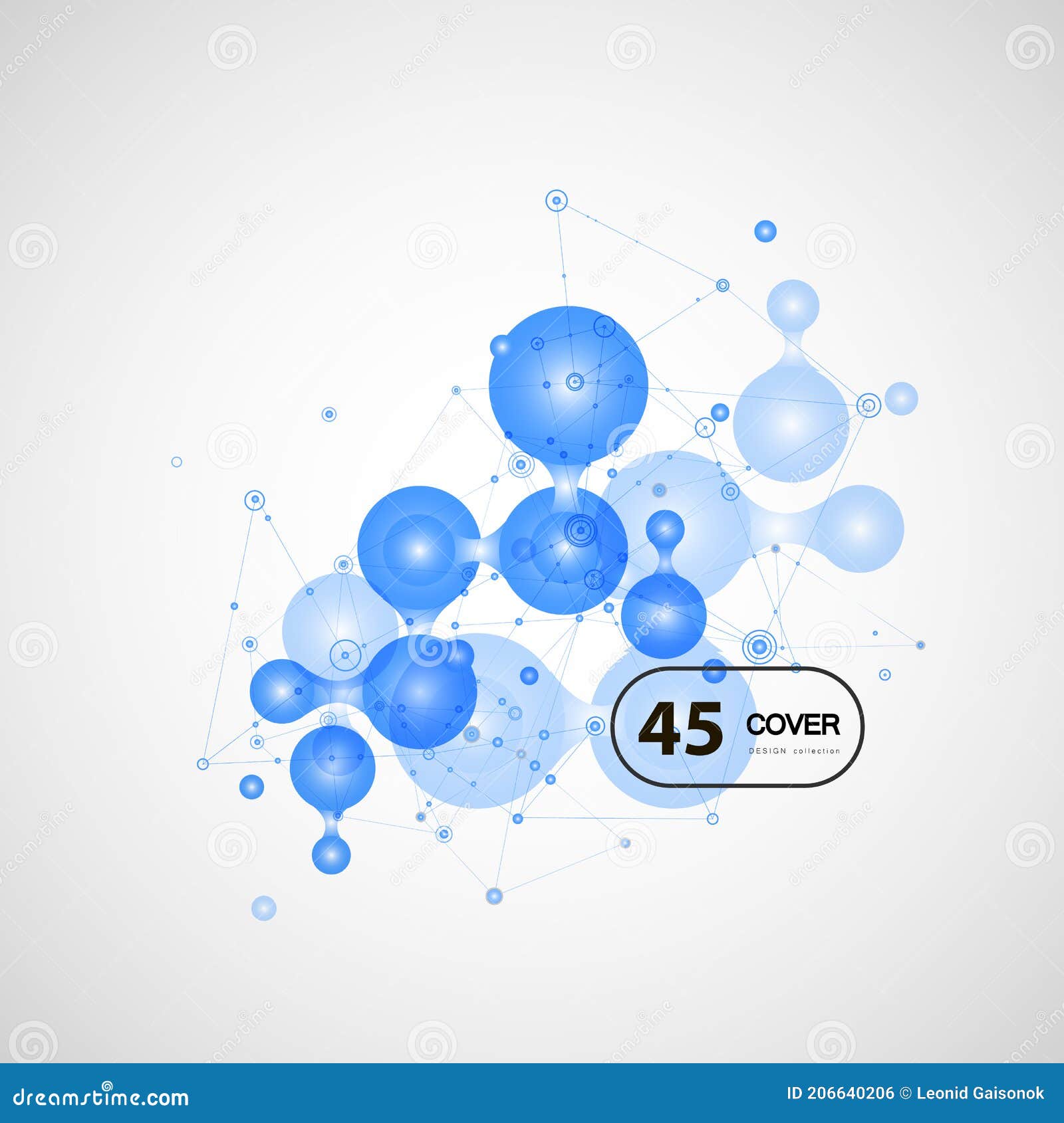 Abstract Technology Data Concept Net Communication. Graphic Circle ...