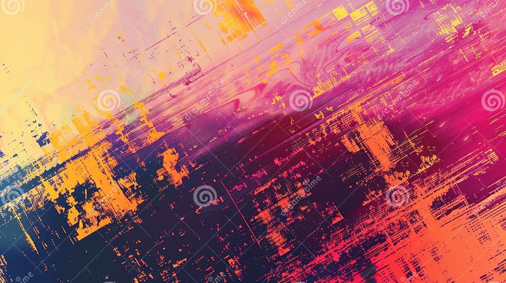 Abstract Technology Data Stream Visualization in Vivid Colors Stock ...