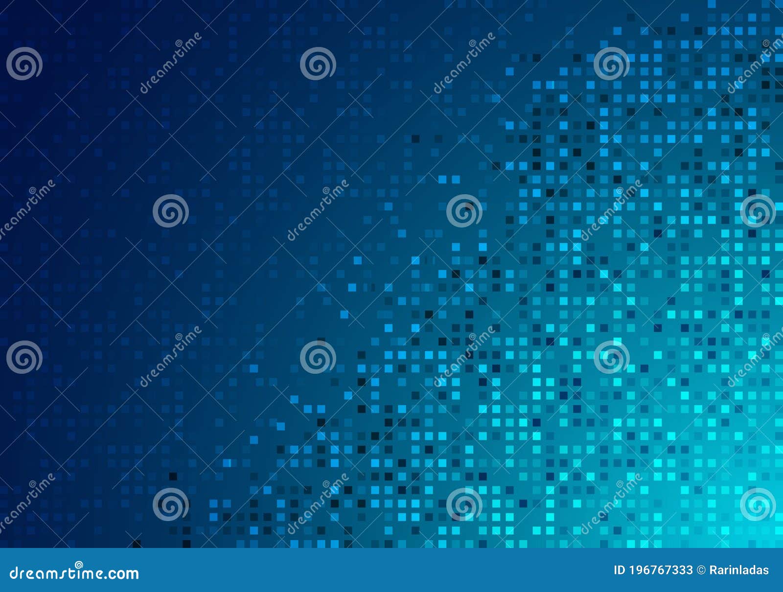 Abstract Technology Digital Futuristic Concept Blue Glowing Pixel ...