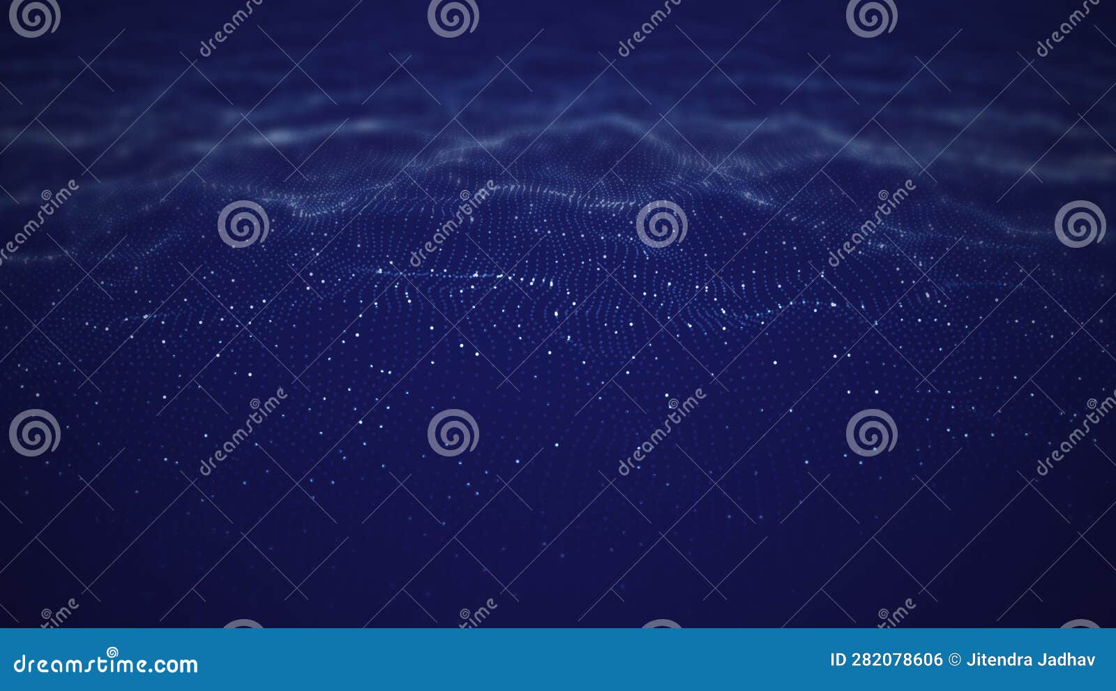 Abstract Technology Digital Wave Background 3D Illustration Stock ...