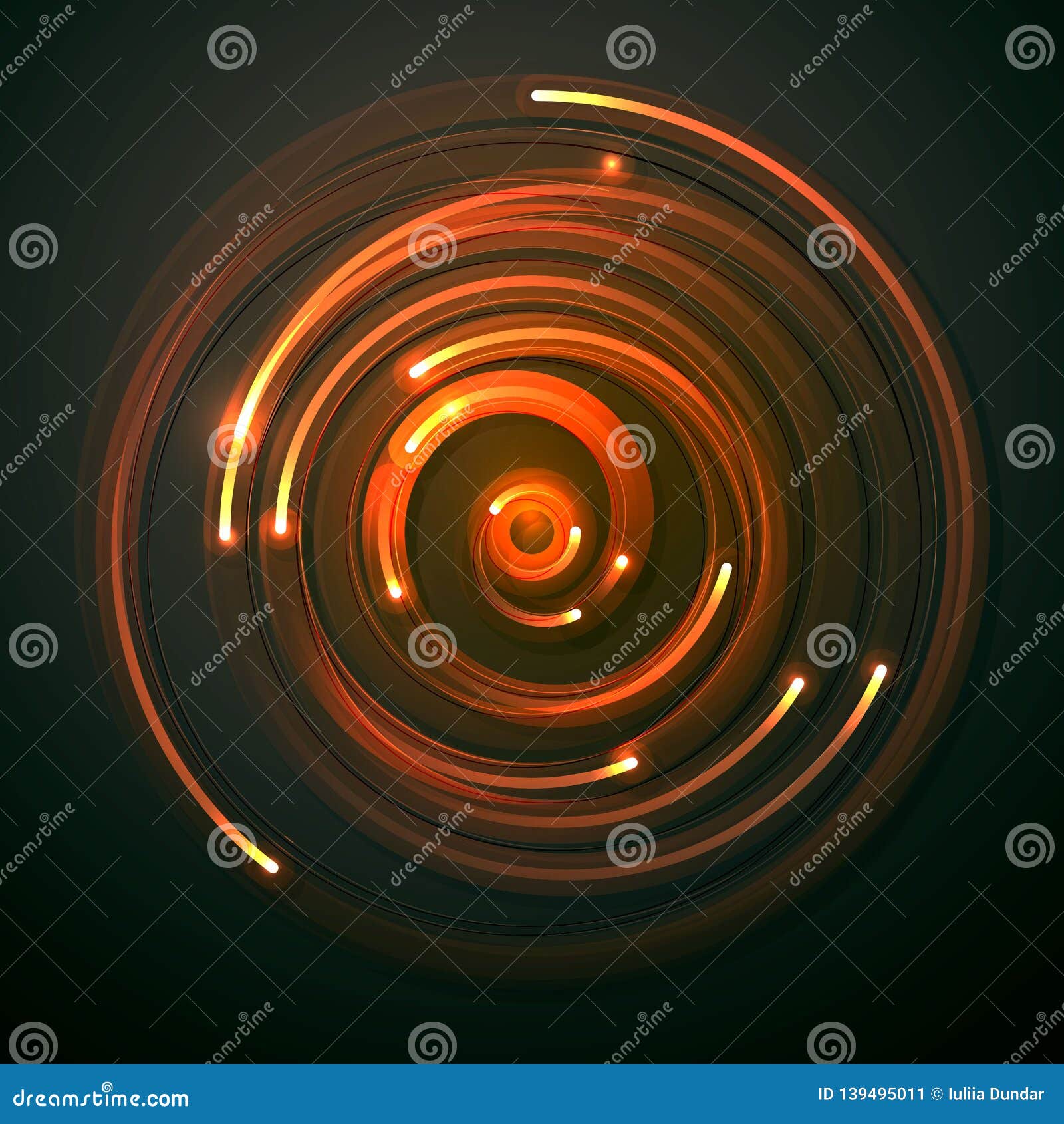 Abstract Technology Electrons Background Concept. Stock Vector ...
