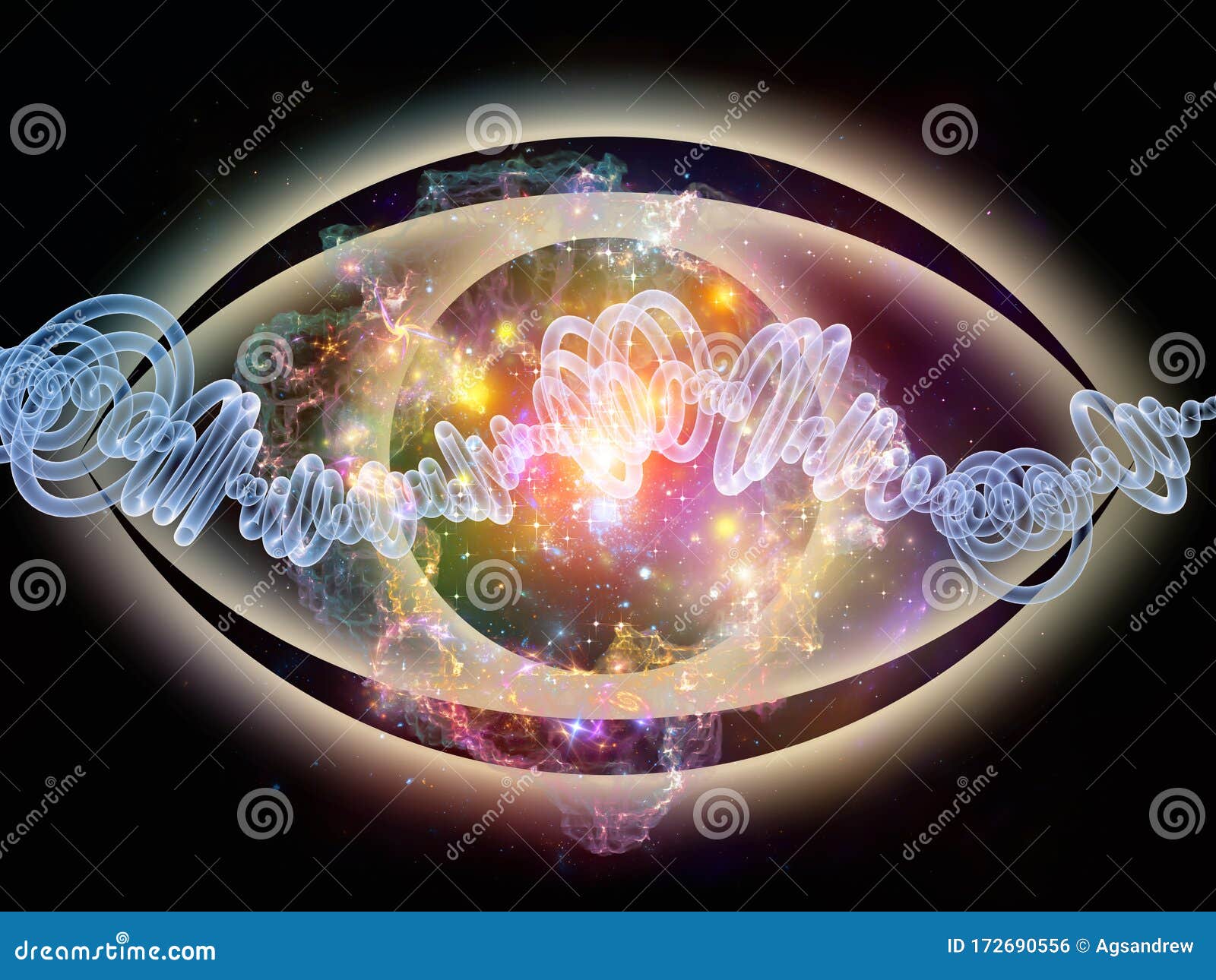 Abstract Technology Eye stock illustration. Illustration of ...