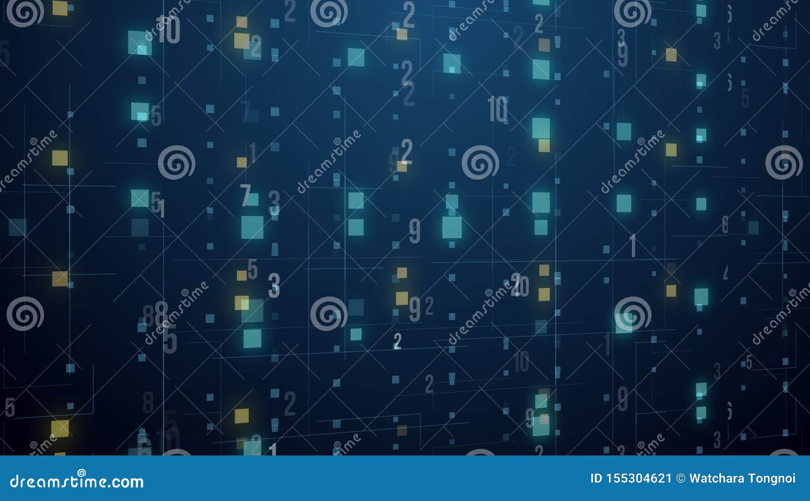 Abstract Technology Floating Code Number Digital Grid Motion Background Loop Virtual Reality ...