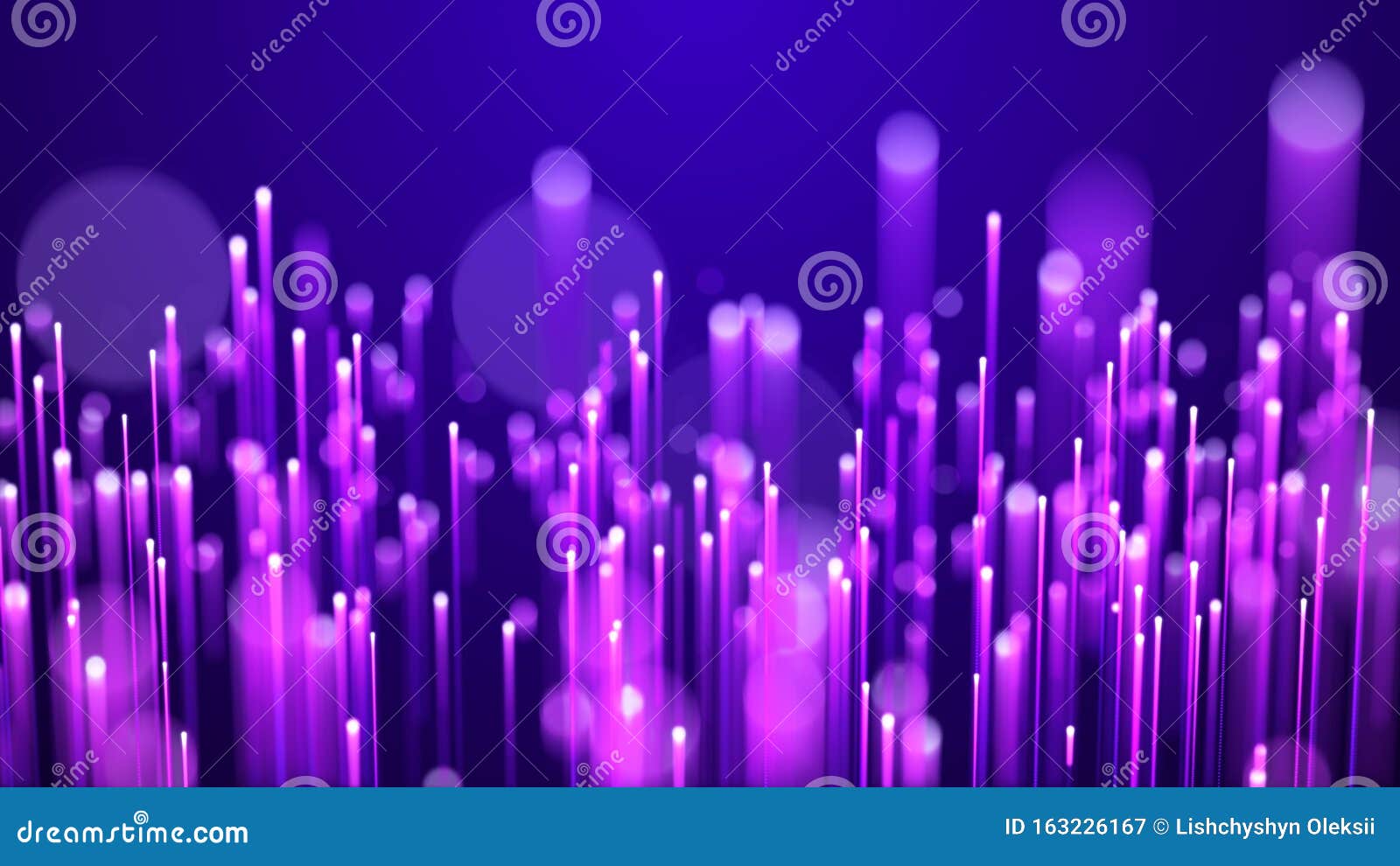 Abstract Technology Flow Background. Big Data Visualization. 3D ...