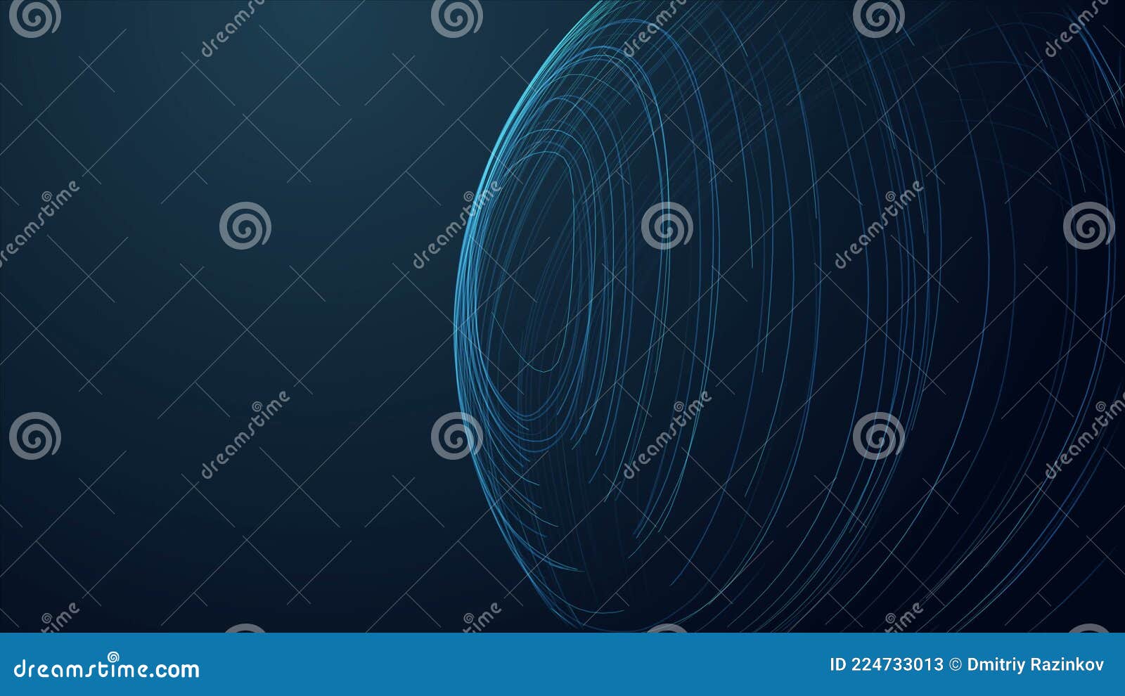 Abstract Technology Flow Big Data Seamless Loop. Digital Data Flow ...