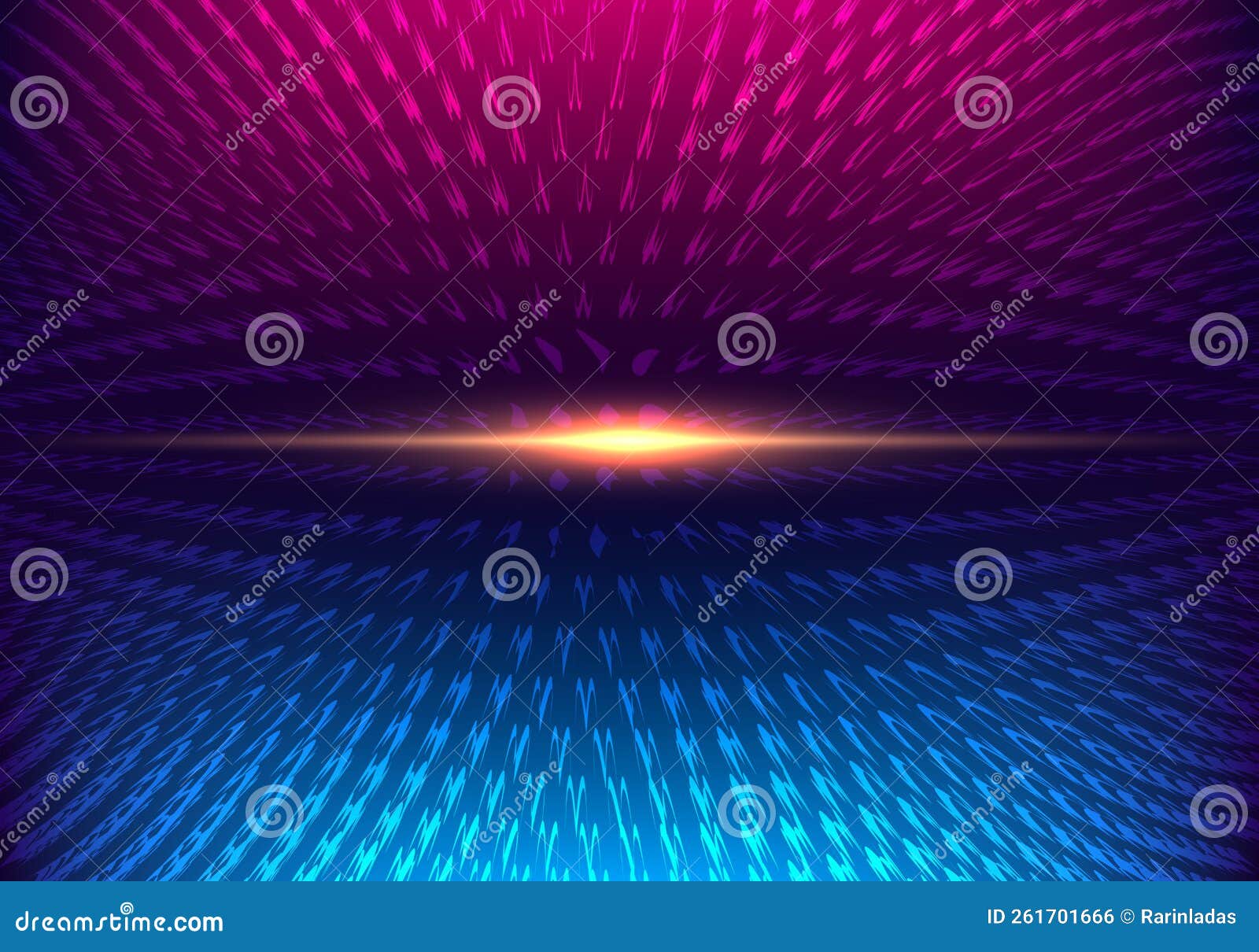 Abstract Technology Futuristic Cyberspace Concept Sci-fi Elements Particles Stock Vector ...