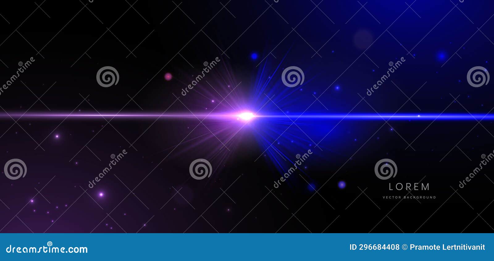Abstract Technology Futuristic Glowing Blue and Purple Light Ray on ...