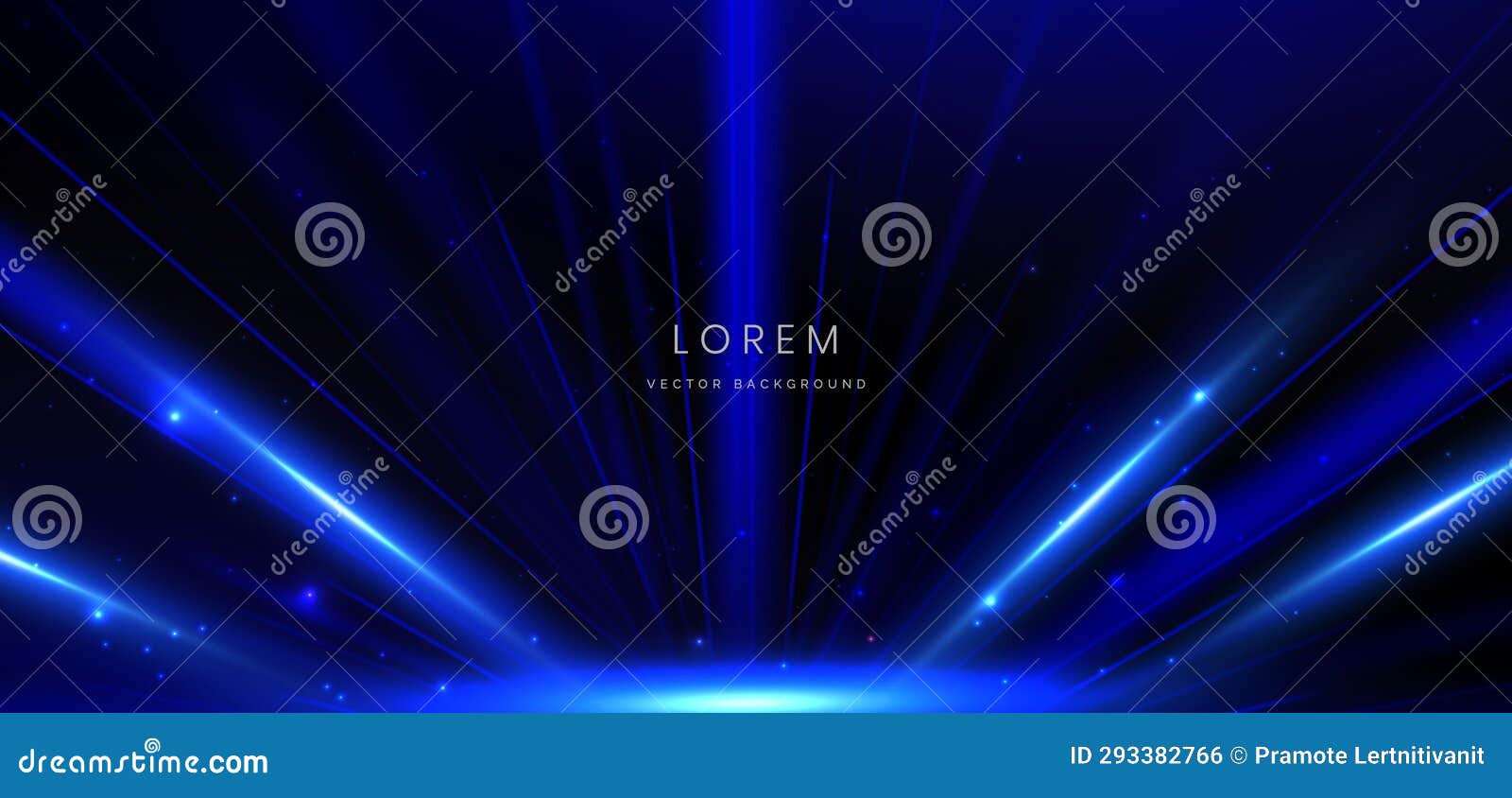 Abstract Technology Futuristic Glowing Lines Neon Blue Light Ray on ...