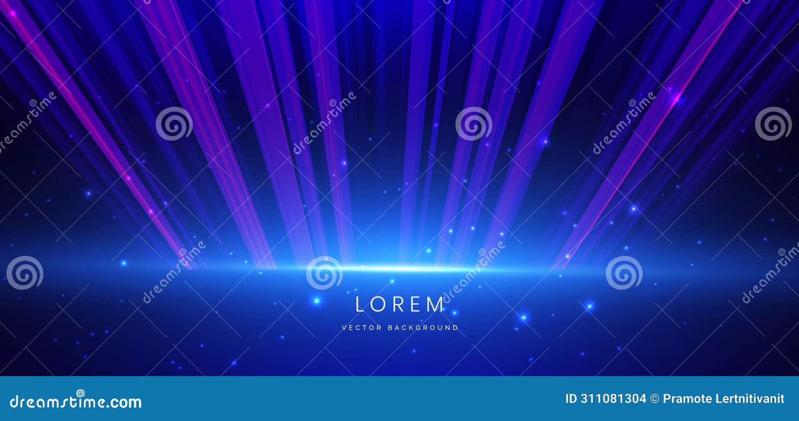 Abstract Technology Futuristic Glowing Lines Neon Blue Light Ray on ...