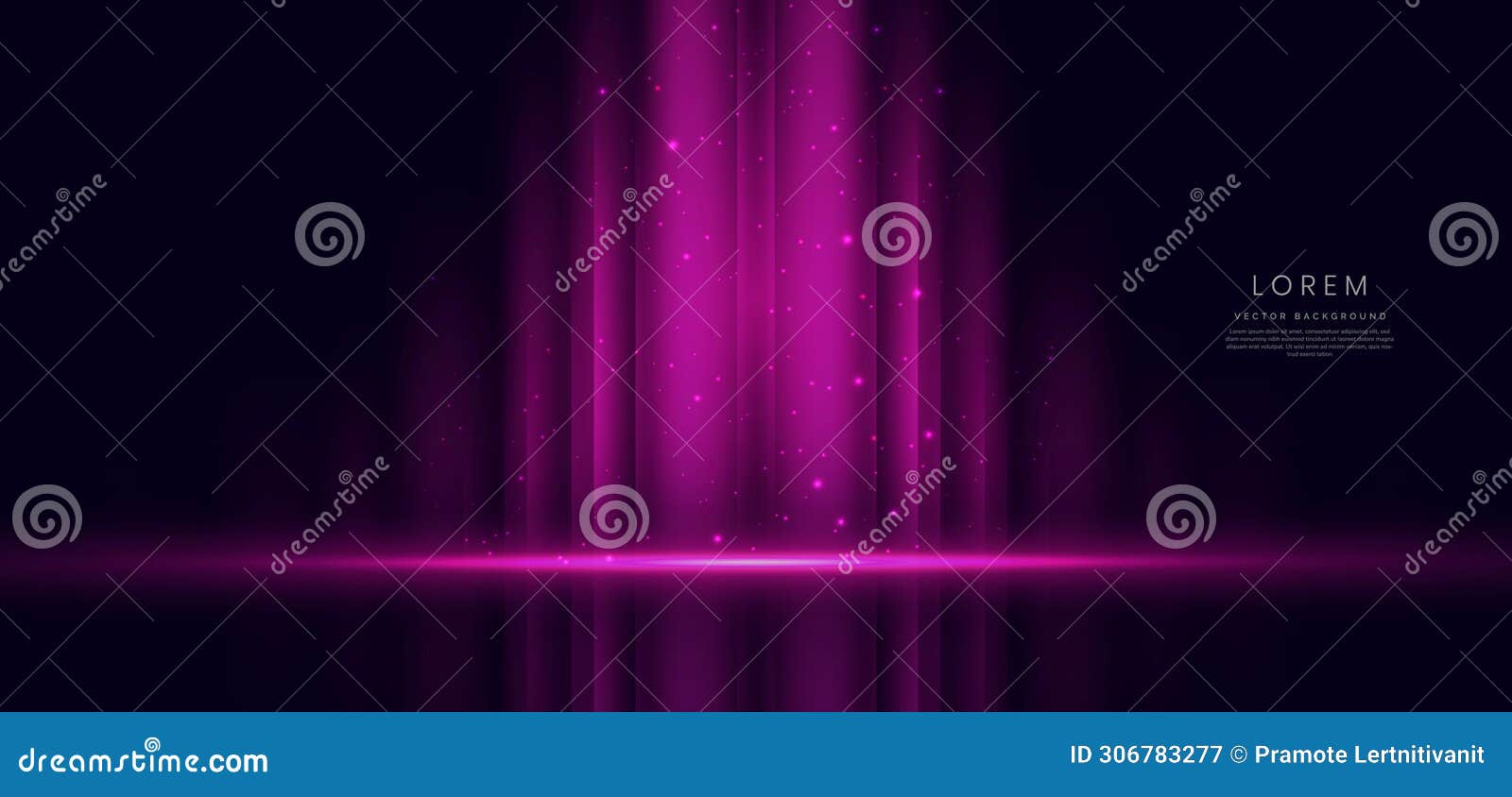 Abstract Technology Futuristic Glowing Vertical Pink Light Ray on Dark ...
