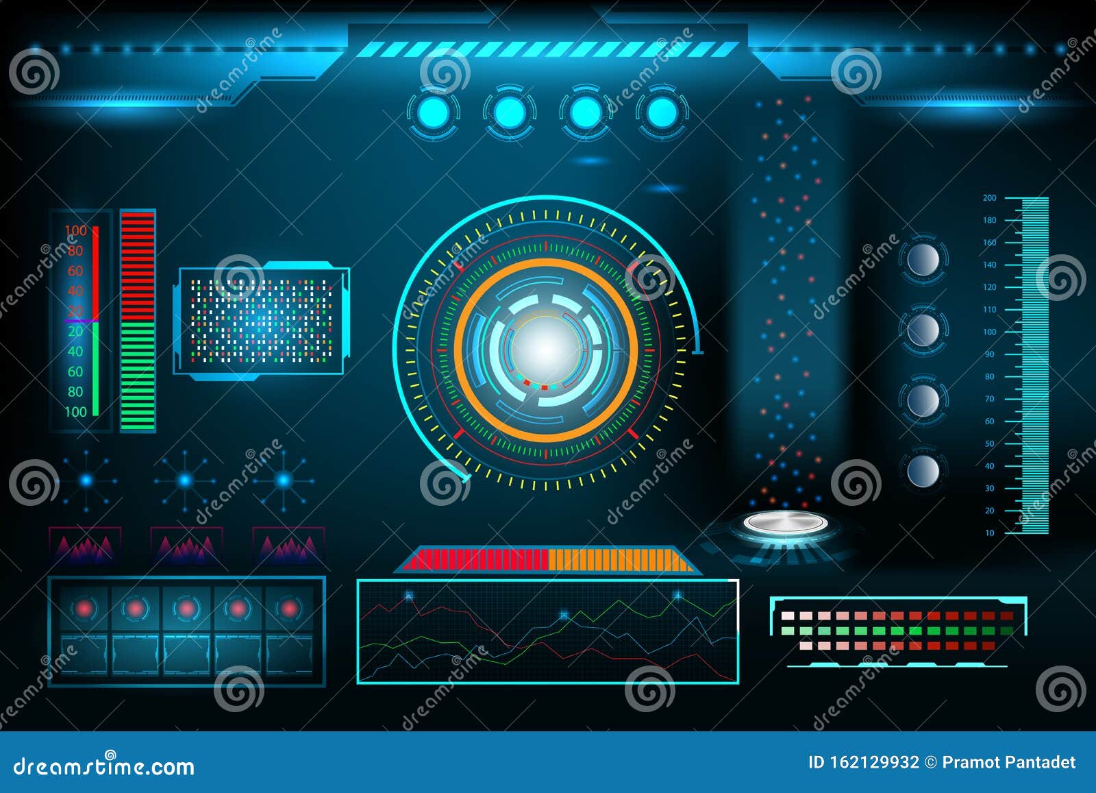 Abstract Technology Futuristic Interface. Element Digital Design ...