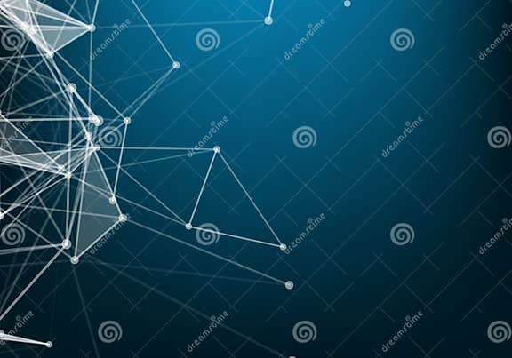 Abstract Technology Futuristic Network. Computer Geometric Digital ...