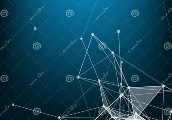 Abstract Technology Futuristic Network. Computer Geometric Digital ...