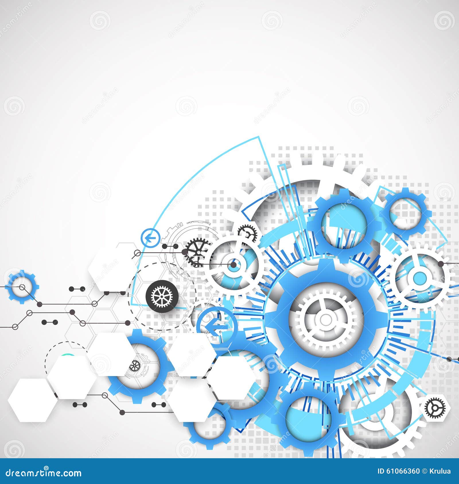 Abstract Technology Gears Background. Stock Vector - Illustration of ...