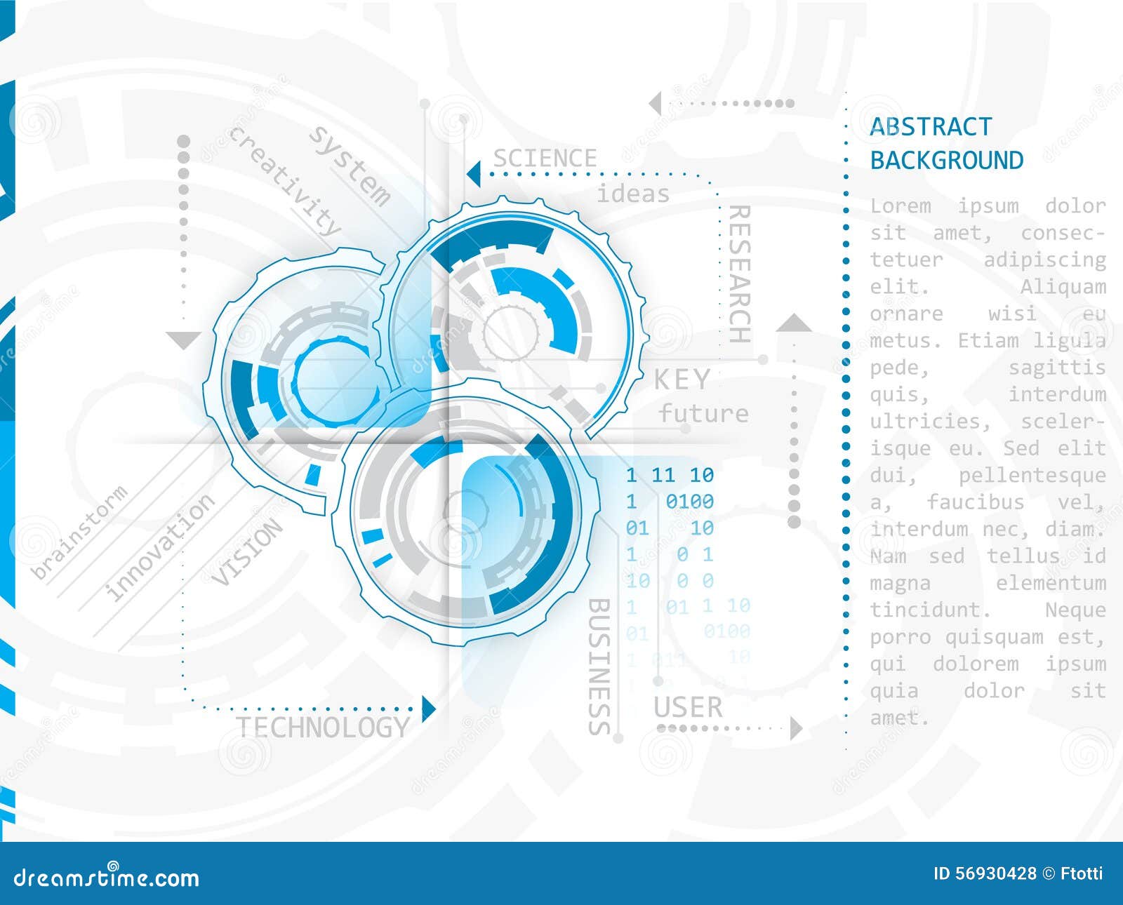 Abstract Technology Gears Background, Illustration Stock Vector ...