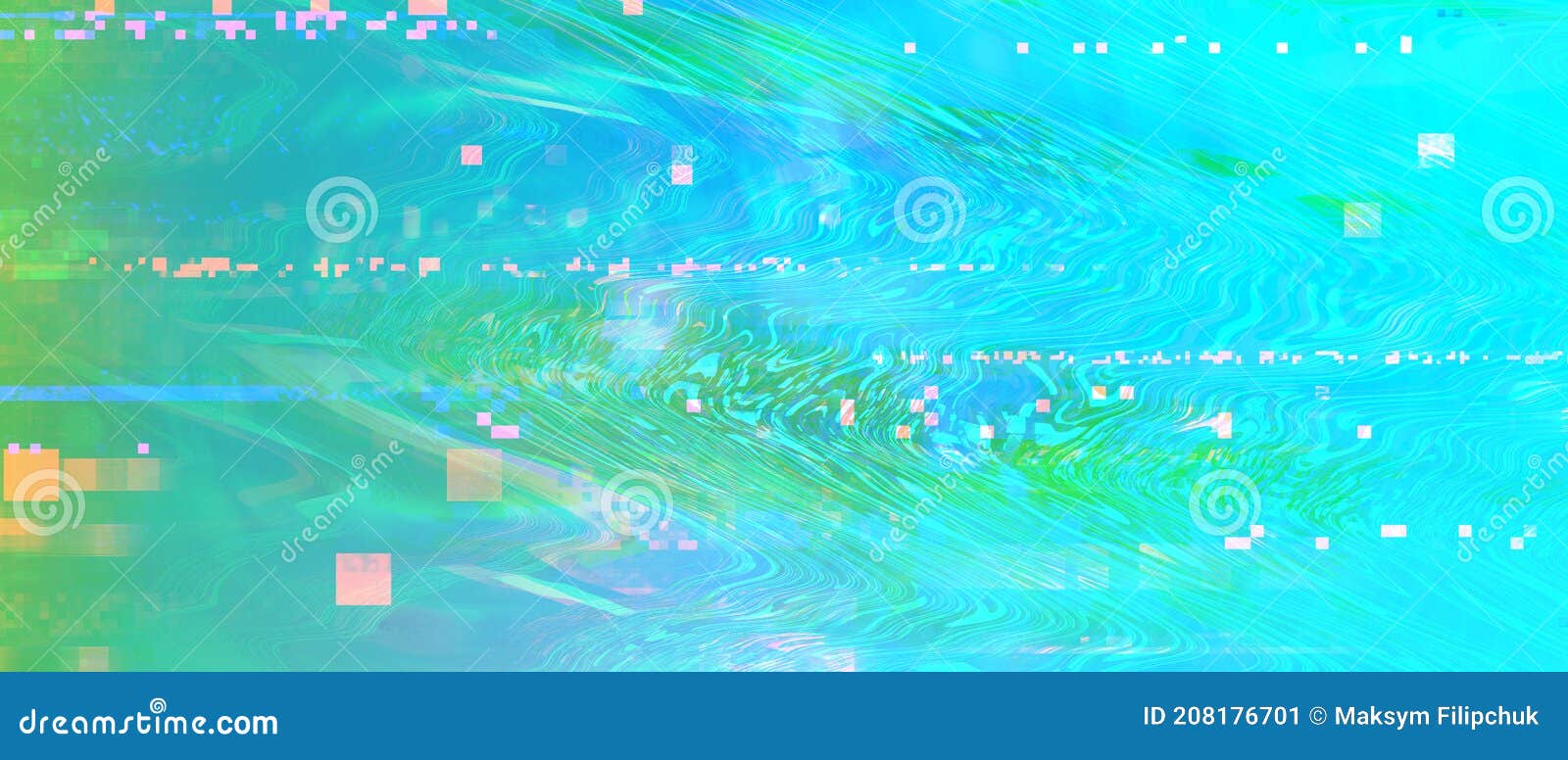 Abstract Technology Glitch Background Stock Illustration - Illustration ...