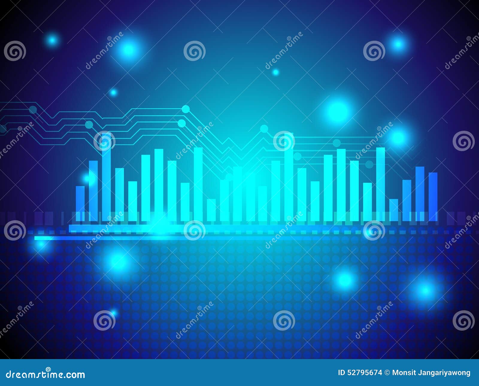 Abstract Technology Graph Vector Background Stock Vector - Illustration ...
