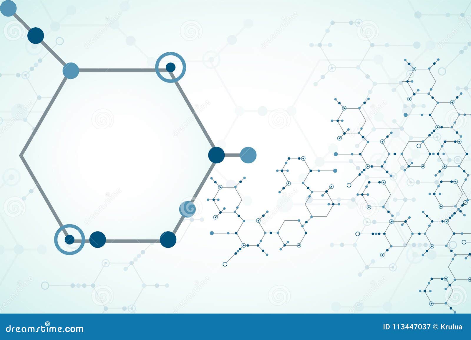 Abstract Technology Hexagonal Background. Connection Structure Stock ...