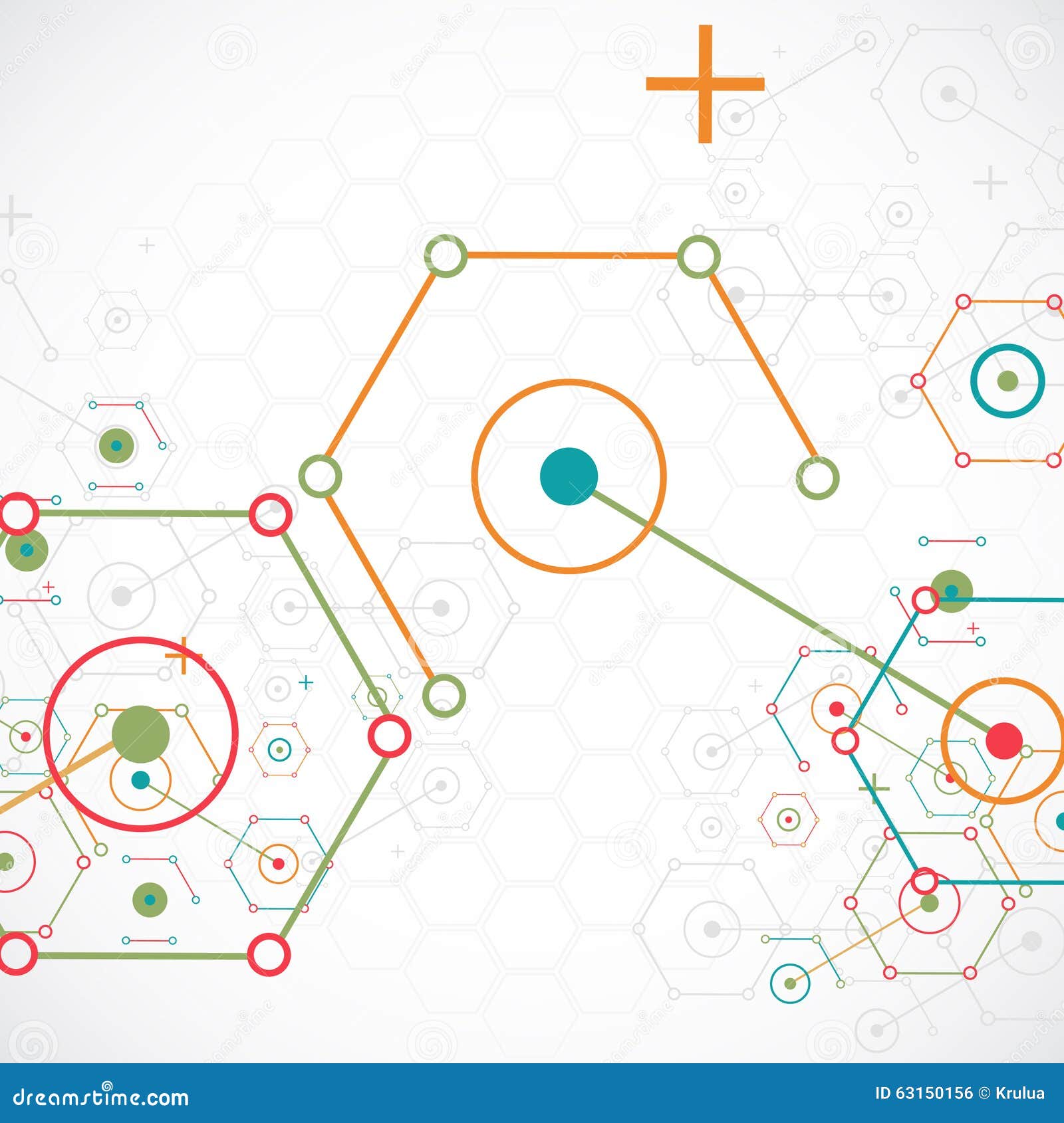 Abstract Technology Hexagonal Background. Stock Vector - Illustration ...