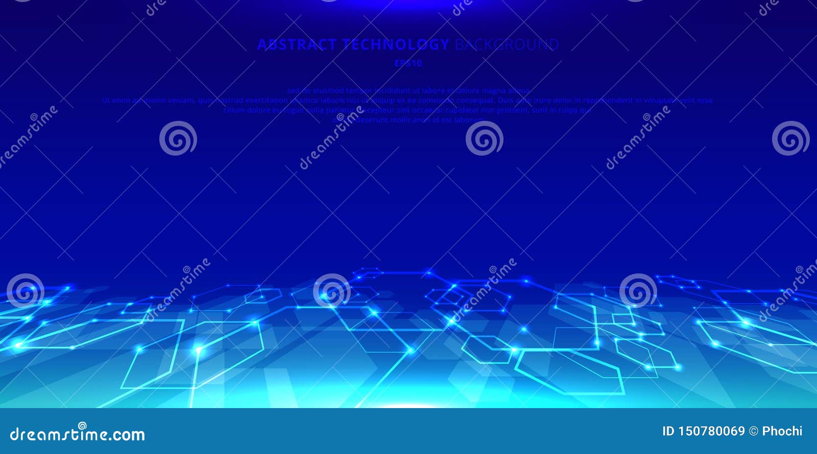 Abstract Technology Hexagons Genetic And Social Network Pattern ...