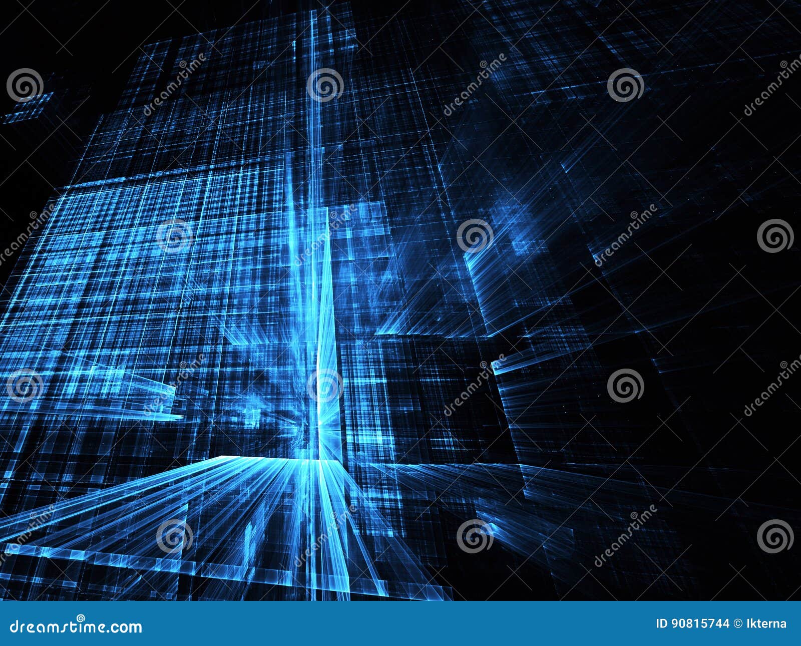 Abstract Technology Illustration, 3D Illustration Stock Illustration ...