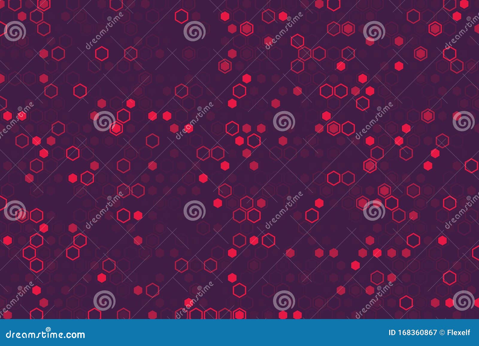 Abstract Technology Illustration. Hexagonal Background Stock ...