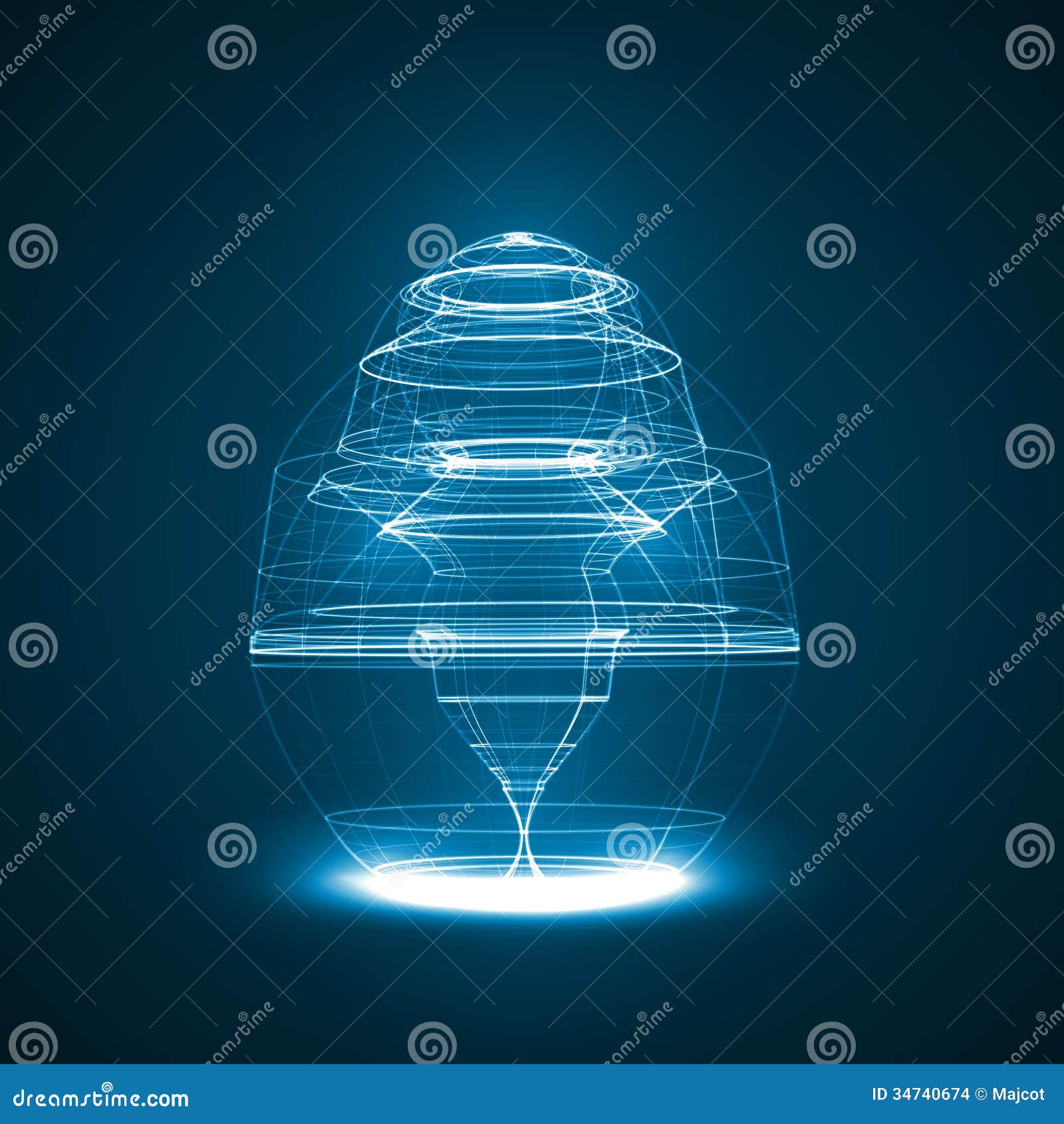 Abstract Technology Illustration Stock Vector - Illustration of color ...