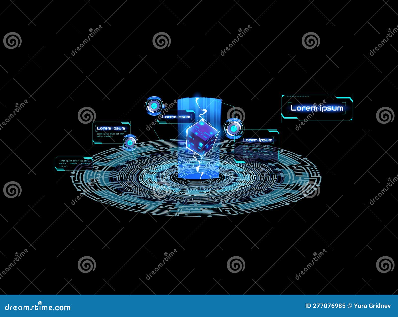 Abstract Technology Innovation Communication Concept Digital Blue ...