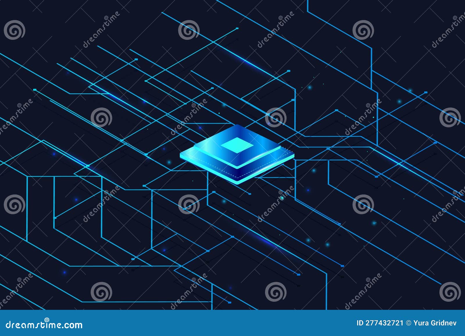 Abstract Technology Innovation Communication Concept Digital Blue ...